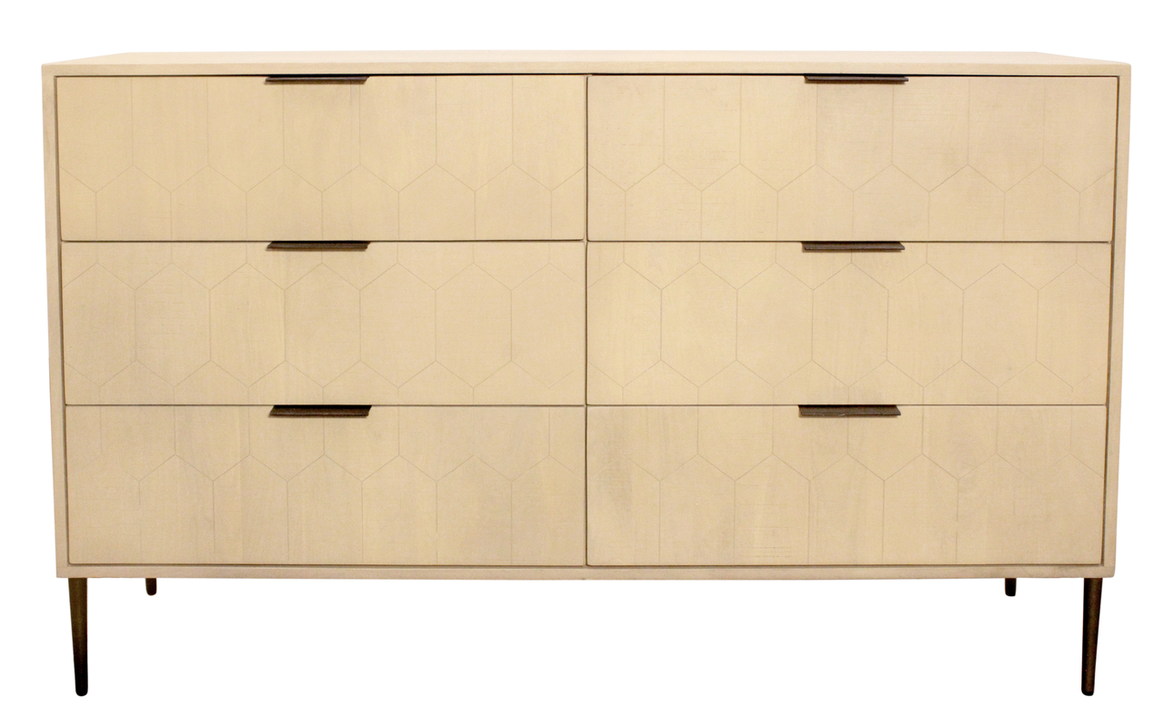 Ren 6-Drawer Dresser In Aged Natural by Moti | 1StopBedrooms