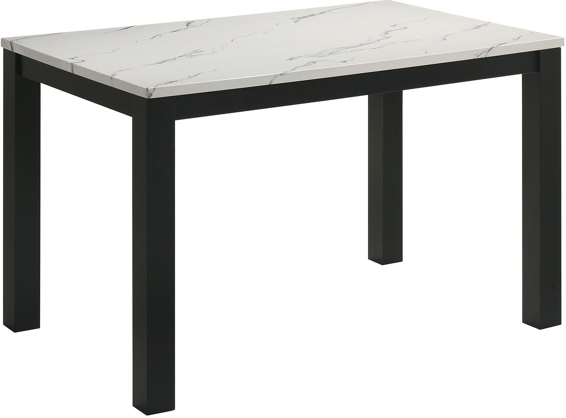 Resia Dining Table In Black and White by Crown Mark | 1StopBedrooms