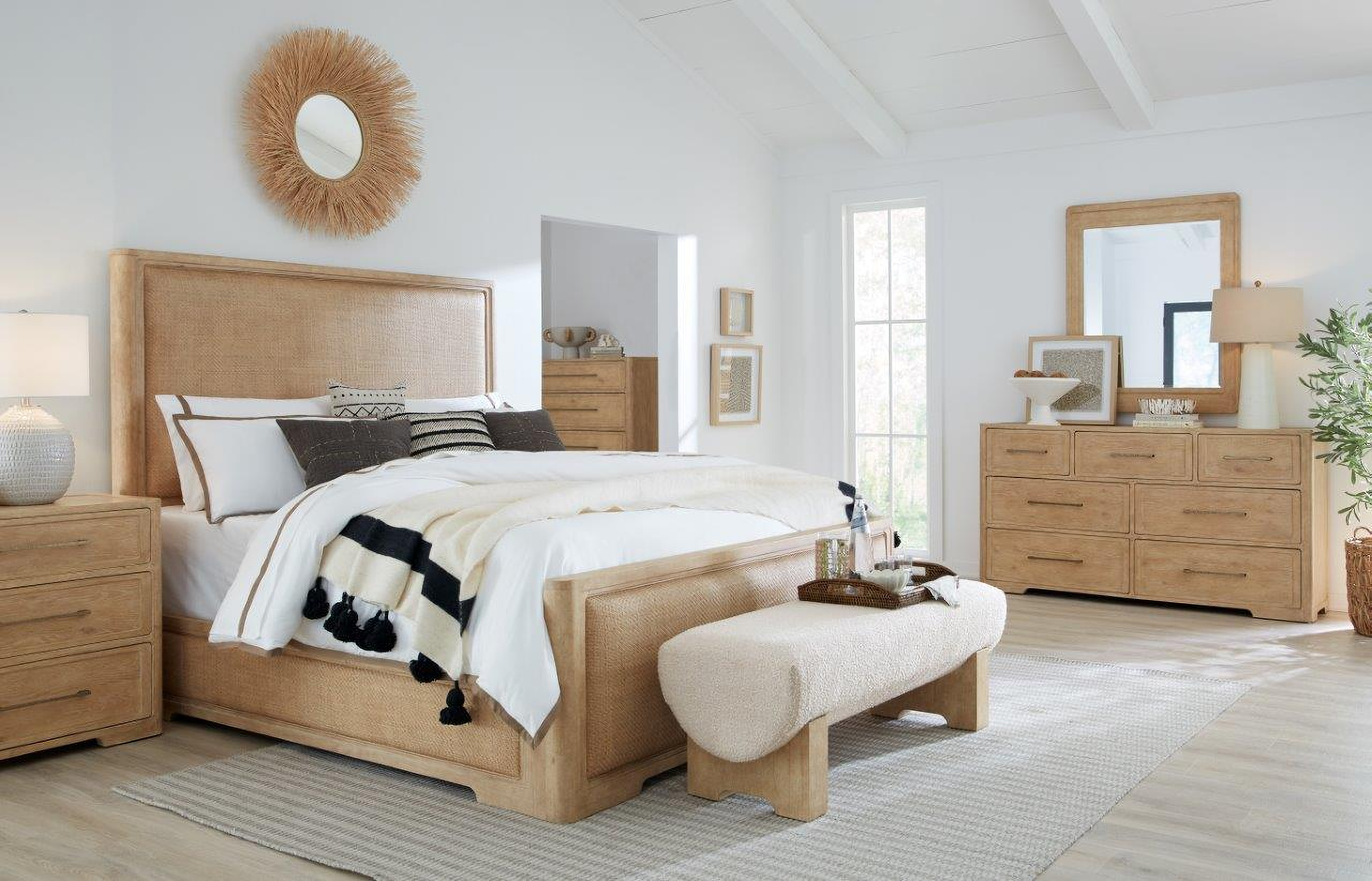 Retreat Cane Panel Bedroom Set by Hooker | 1StopBedrooms