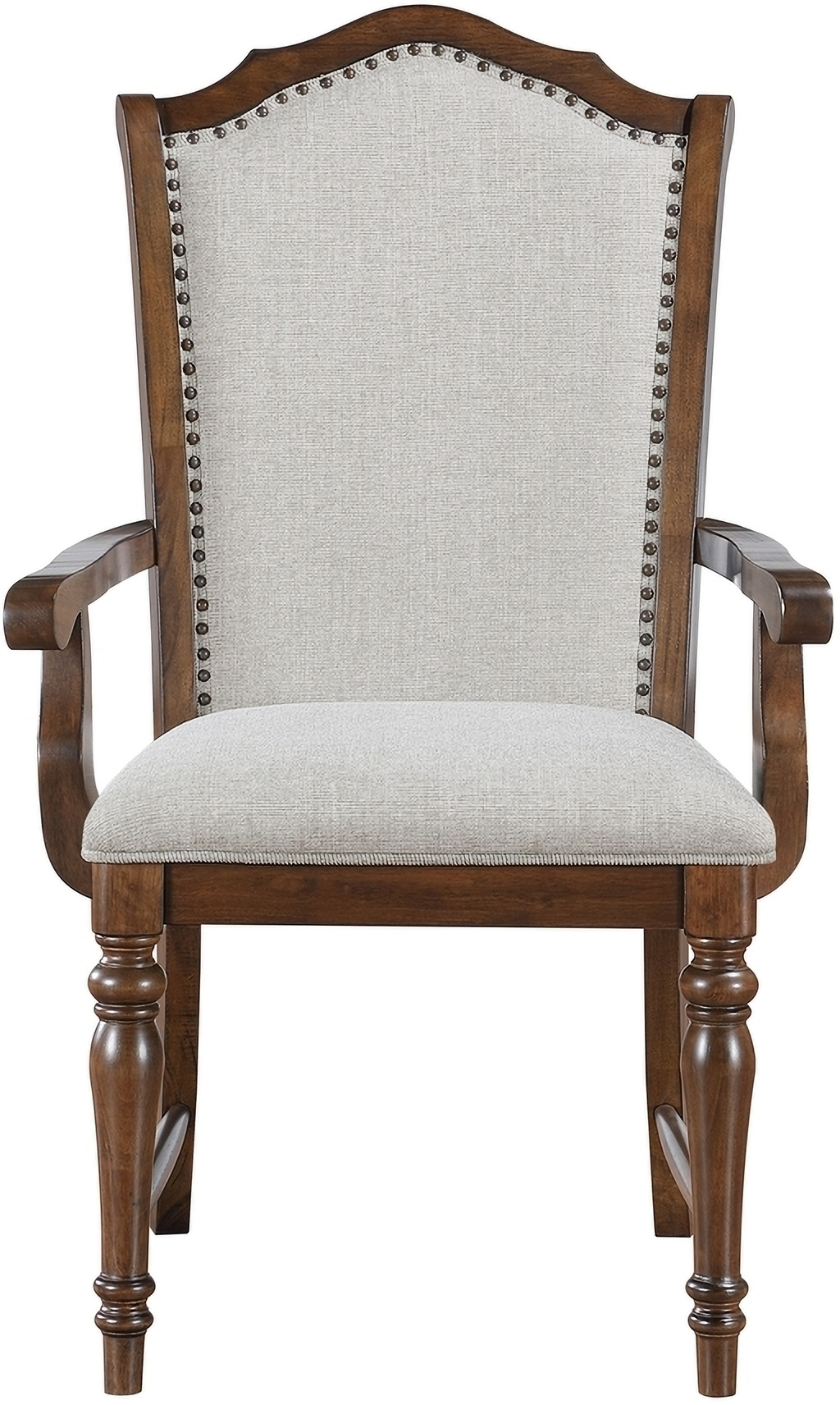 Rexford Arm Chair Set of 2 In Cherry and Gray by Homelegance ...