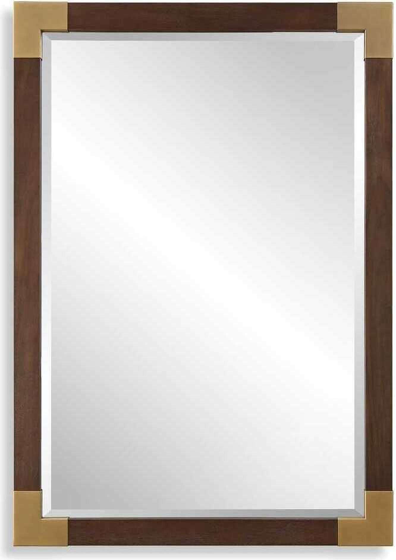 Rhea Mirror In Walnut by Uttermost | 1StopBedrooms