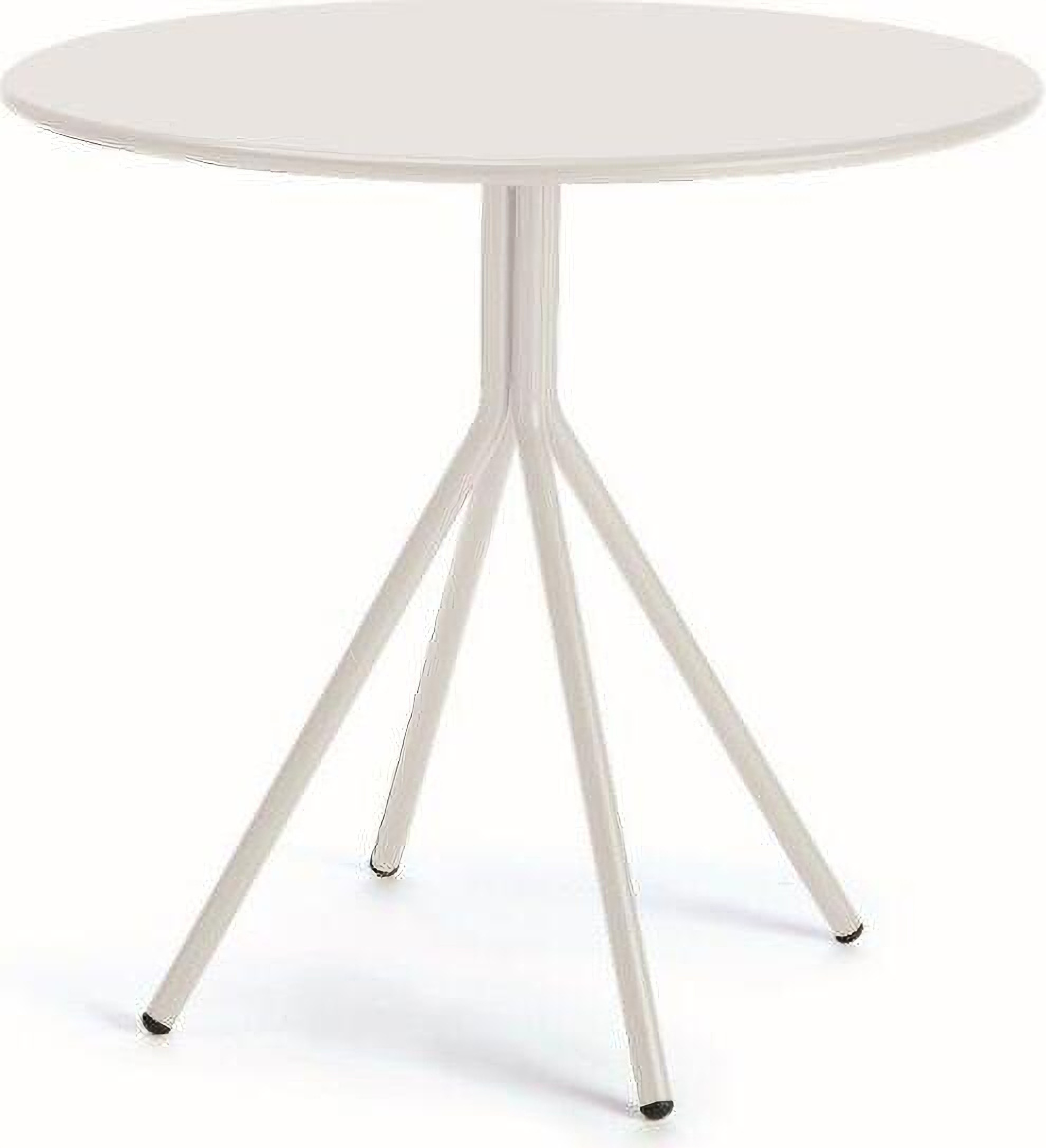 Rick Round Dining Table In White by Bellini Modern Living | 1StopBedrooms