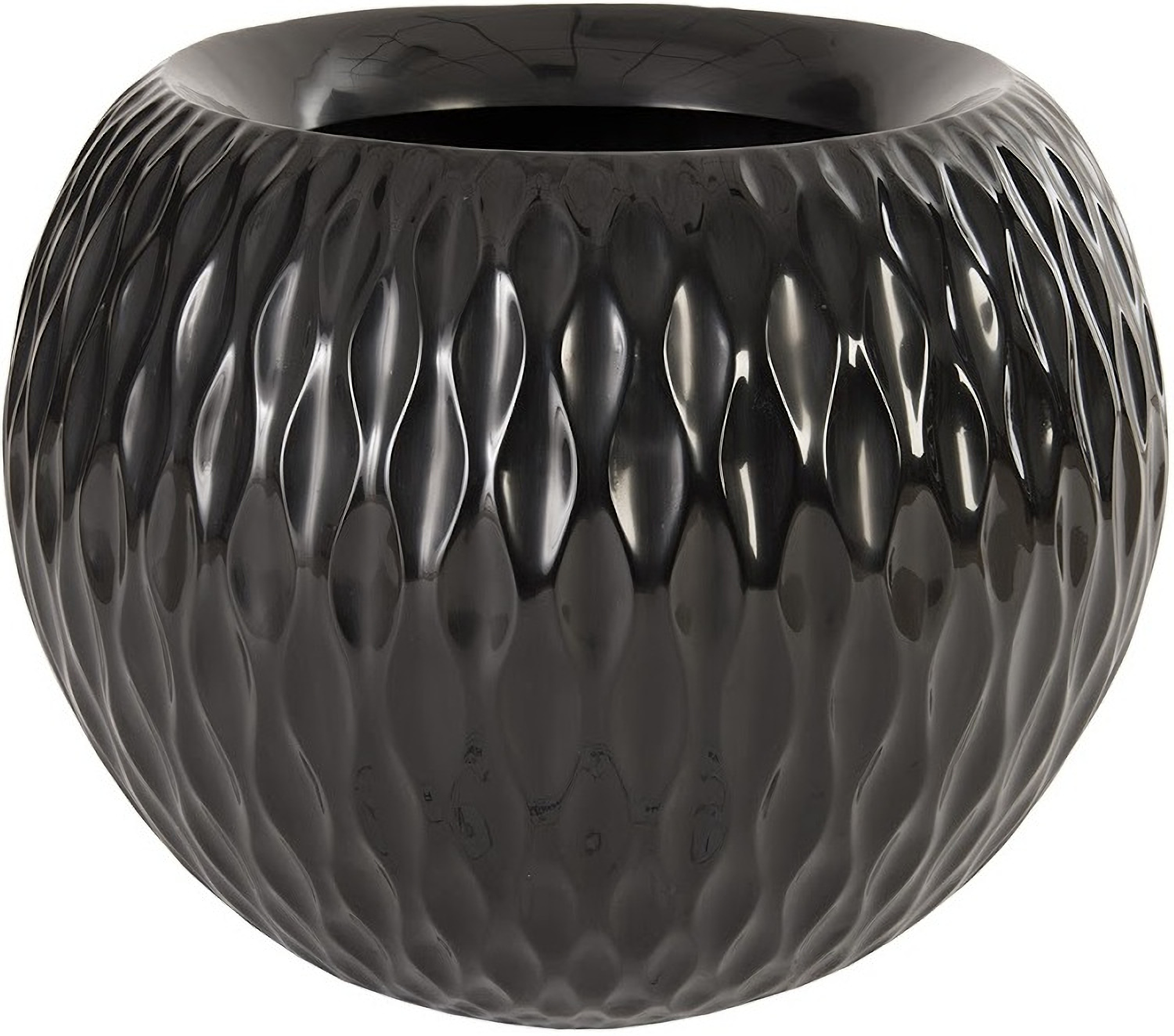 Ripple Planter In Black by Phillips Collection | 1StopBedrooms