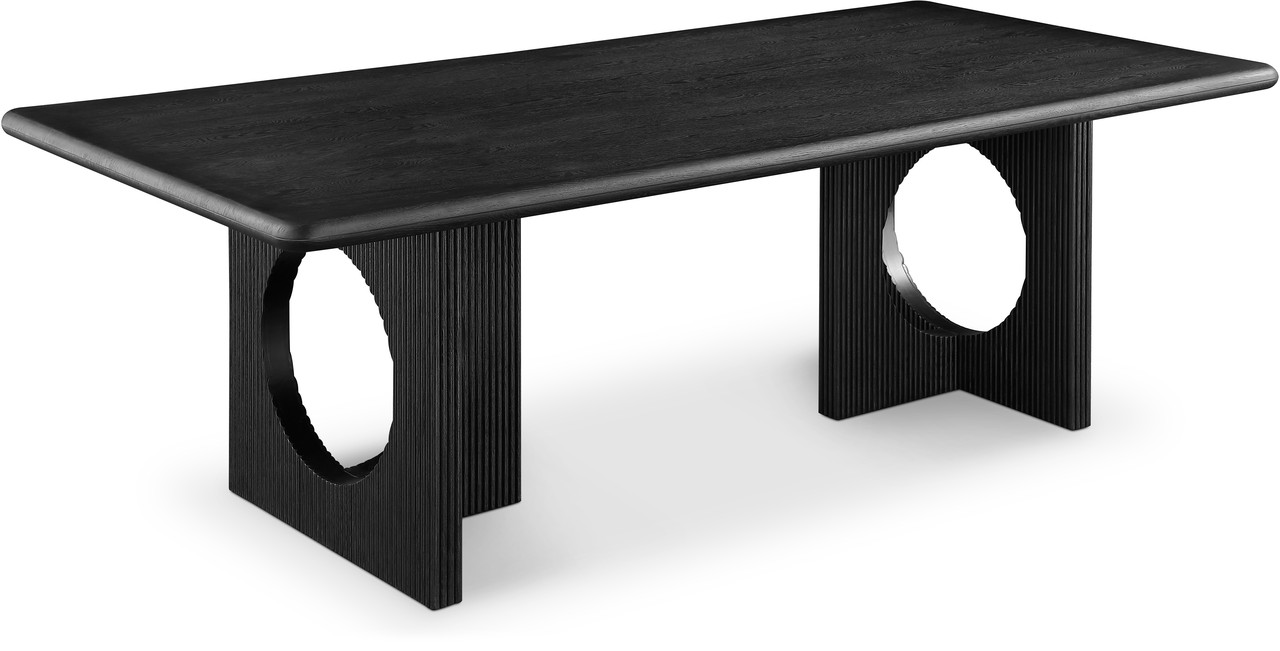 Rivas 94 Inch Dining Table In Black by Meridian | 1StopBedrooms
