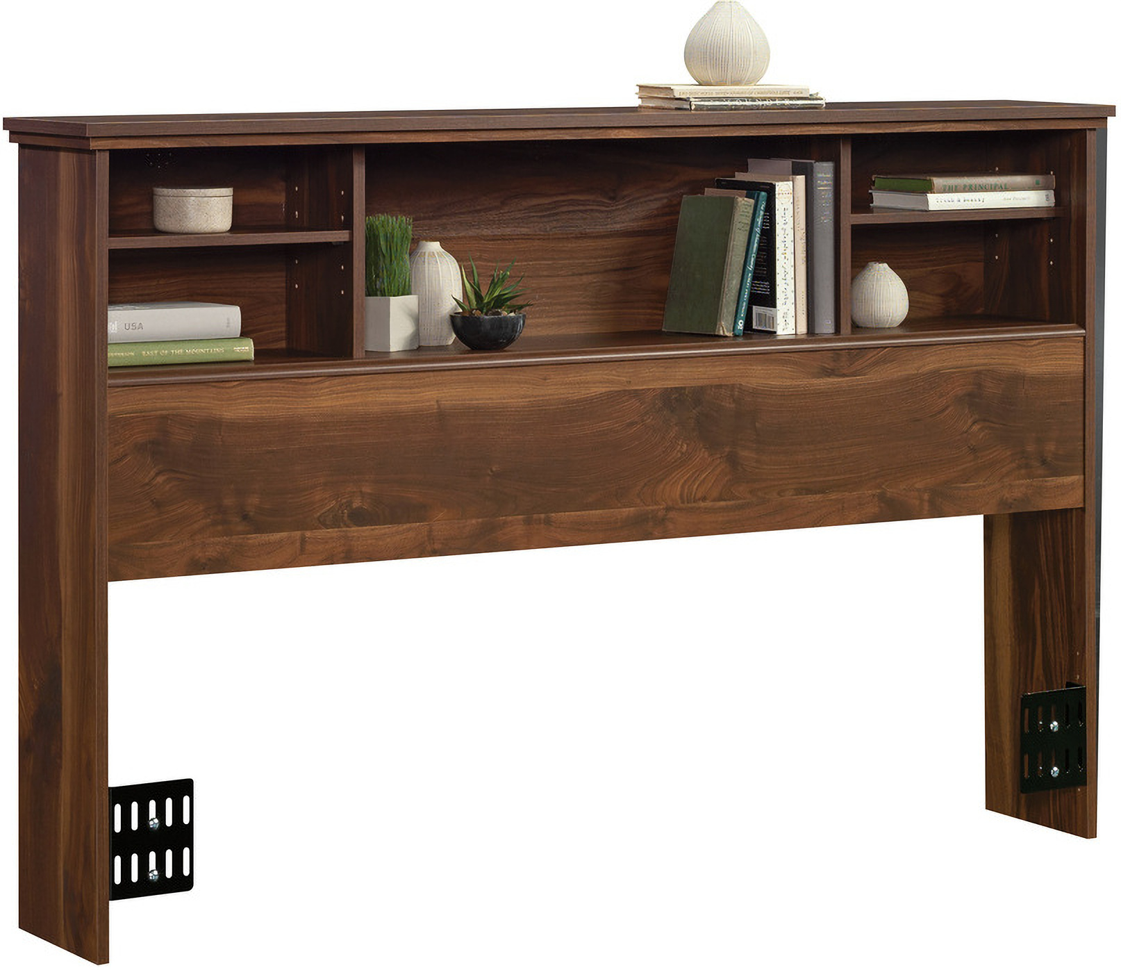 River Ranch Full Or Queen Bookcase Headboard In Grand Walnut by Sauder ...