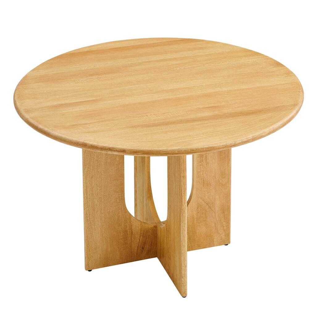Rivian 48 Inch Wood Round Dining Table In Oak by Modway | 1StopBedrooms
