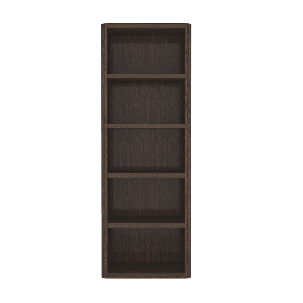 Rivington Modern 5-Shelf 28" Open Bookcase in Dark Walnut by Manhattan ...
