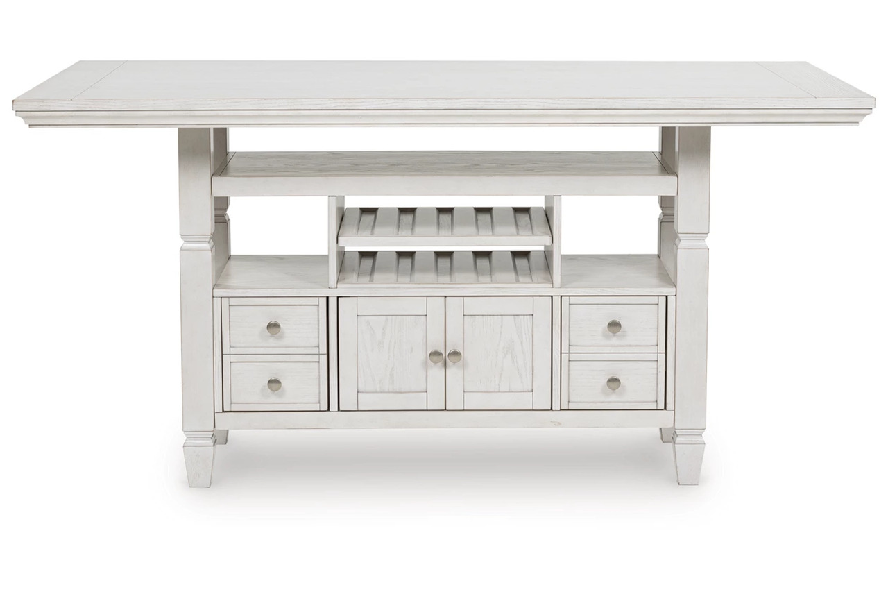 Robbinsdale Counter Height Dining Table In Antique White by Ashley ...