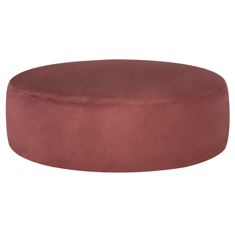 Roberta Ottoman Sofa In Chianti Microsuede by Nuevo | 1StopBedrooms