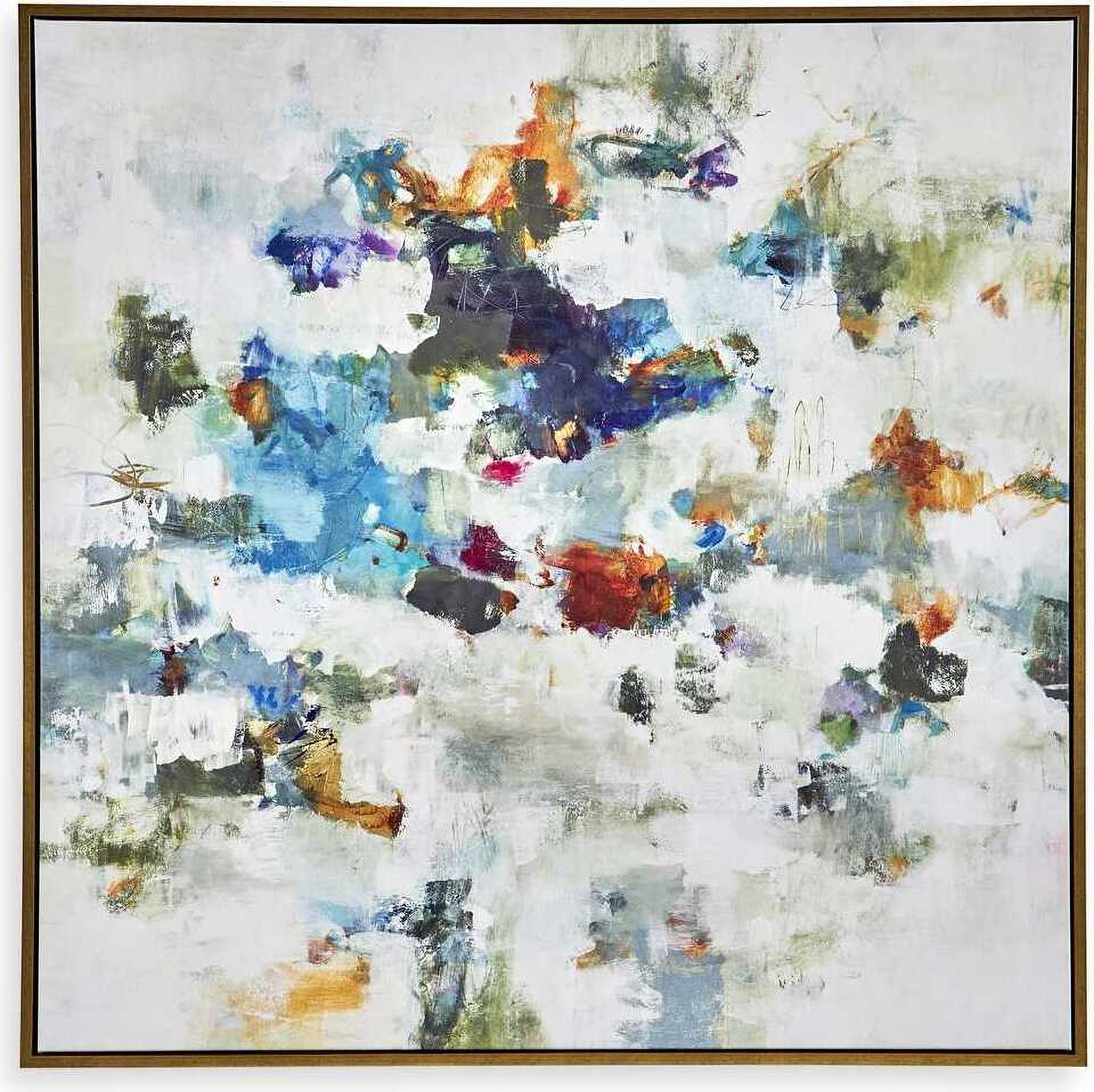 Rock and Roll Framed Abstract Art In Multi by Uttermost | 1StopBedrooms