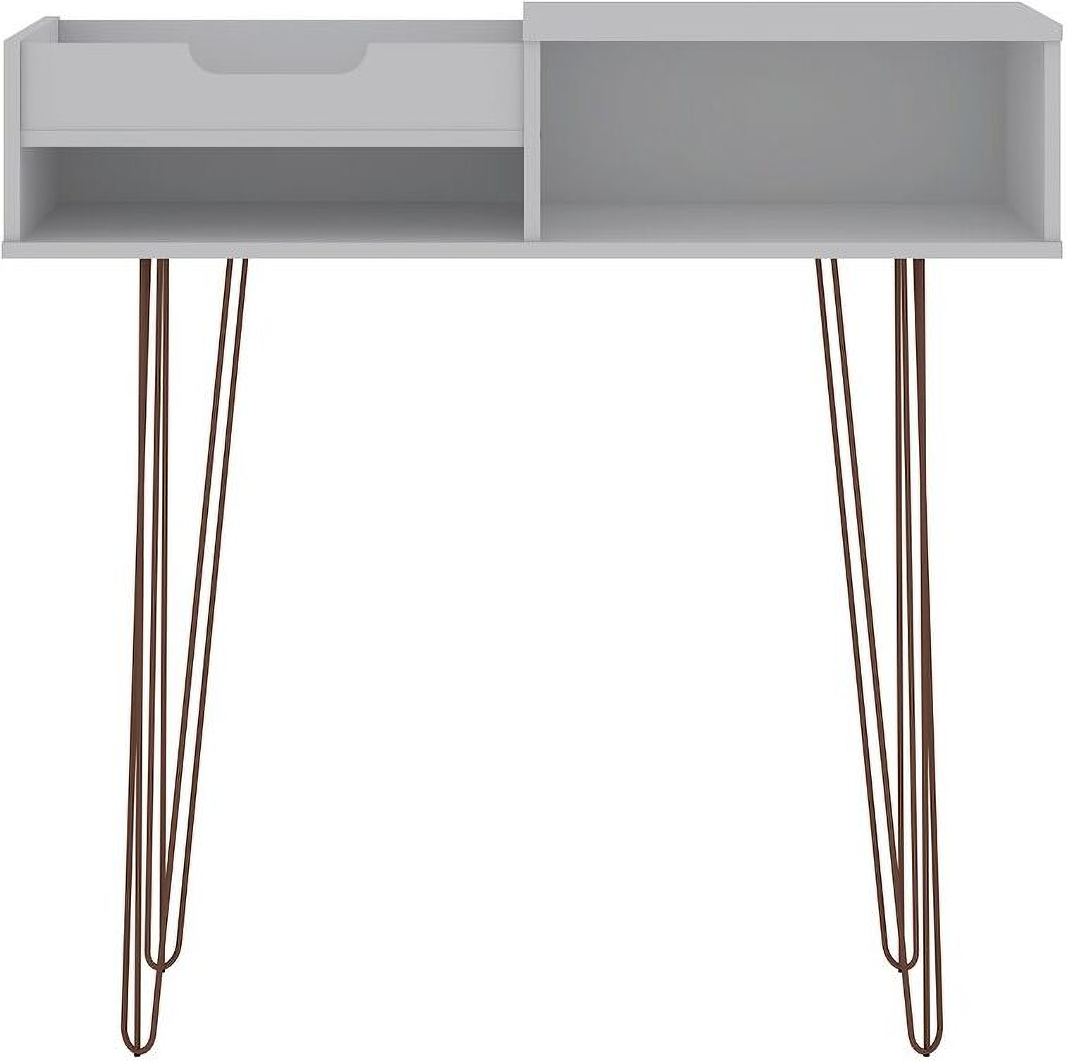 Rockefeller 39.37 Entryway Console in White by Manhattan Comfort ...