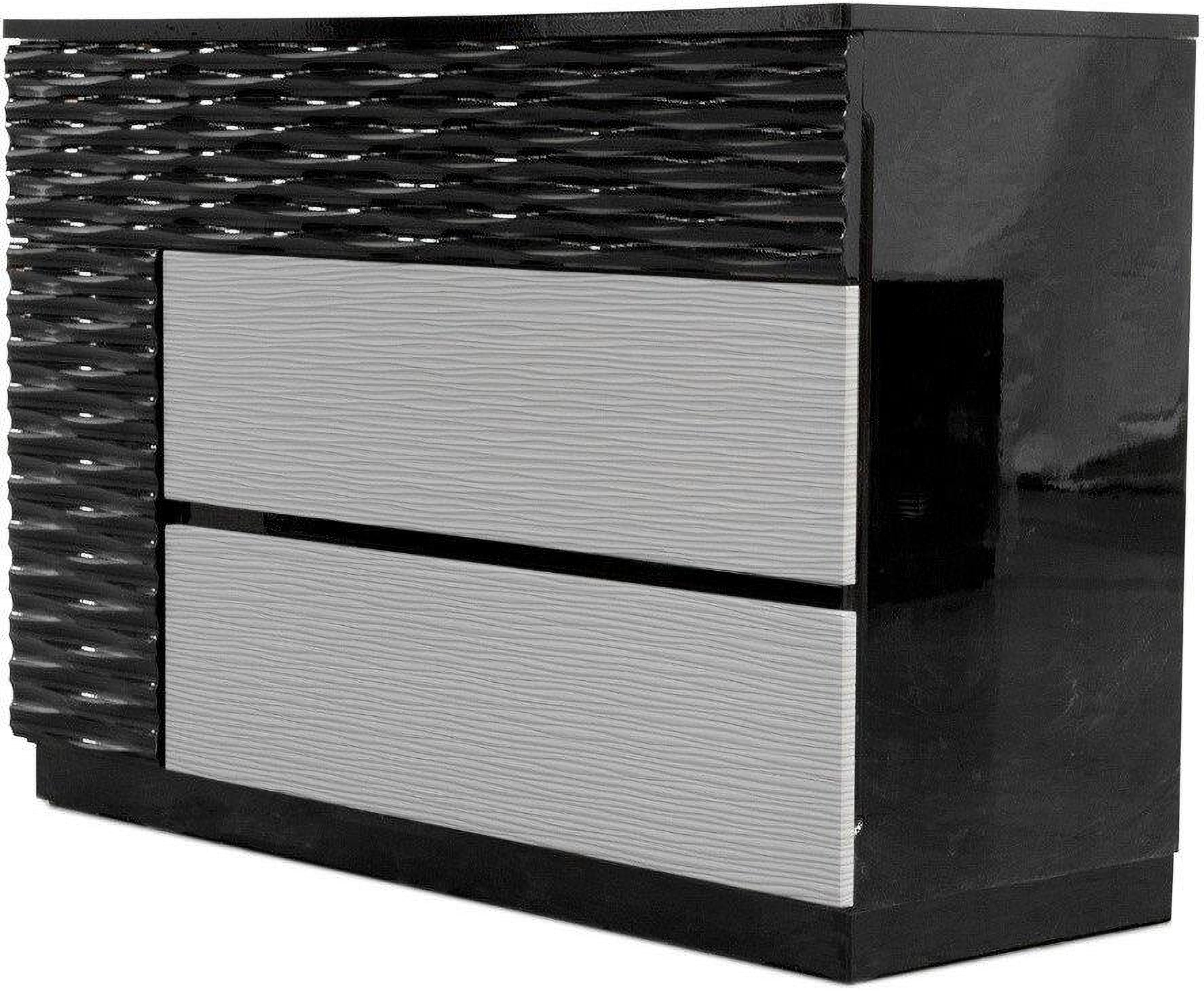 Romania 6 Drawer Poplar Wood Bedroom Dresser In Black And Zebra by Best ...