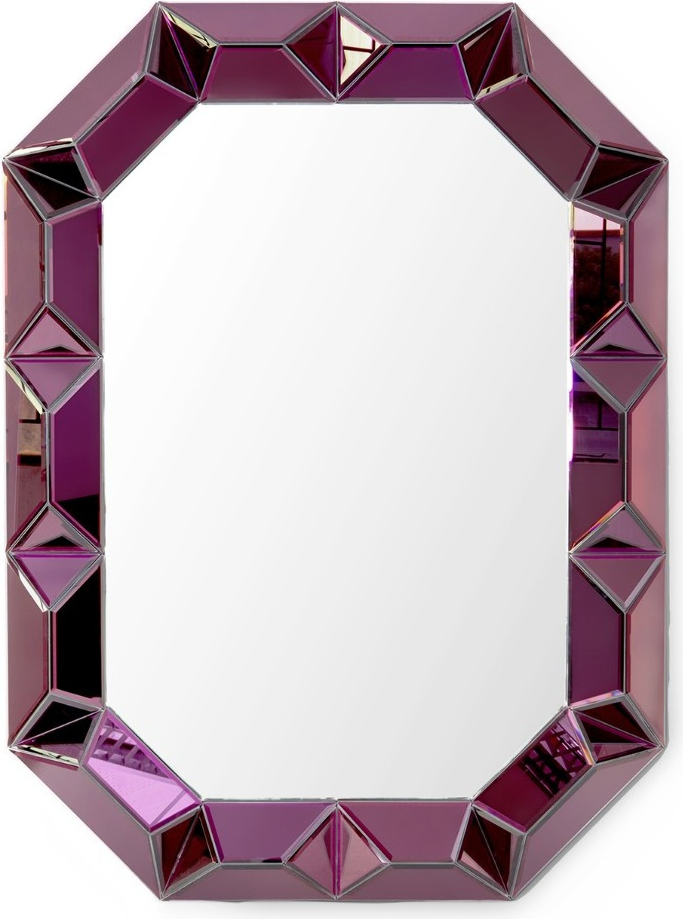 Romano Wall Mirror In Alexandrite Purple by Villa & House | 1StopBedrooms