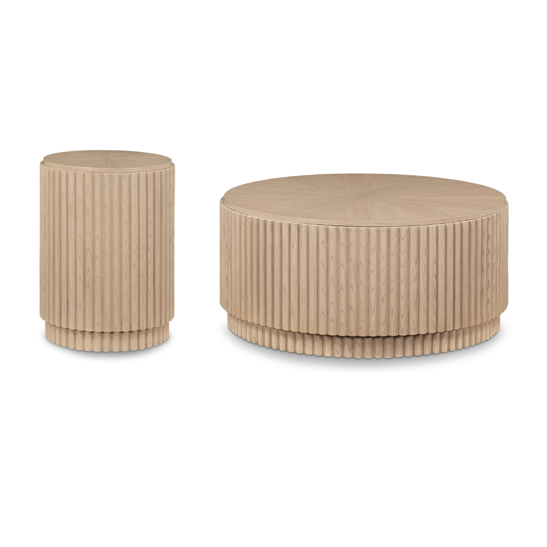Ronin Occasional Table Set In Natural by Meridian | 1StopBedrooms
