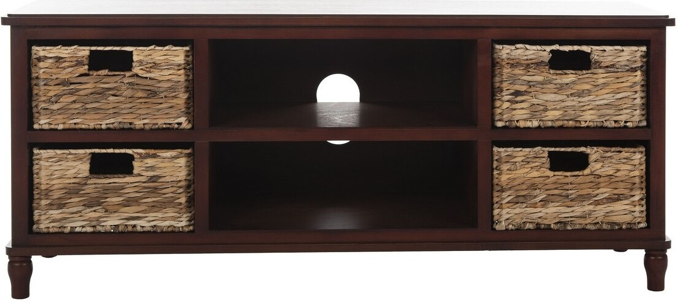 Rooney Cherry Entertainment Unit by Safavieh | 1StopBedrooms