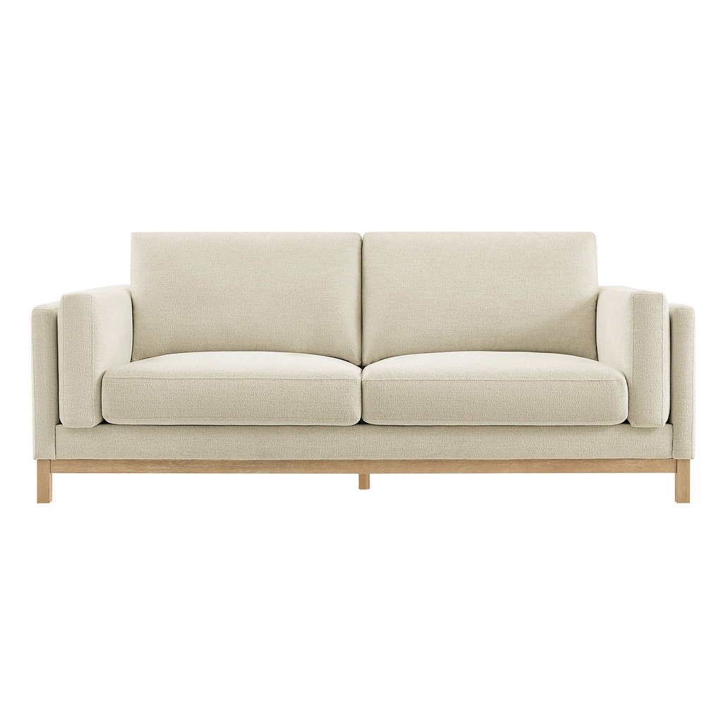 Roscoe 81 Inch Fabric Sofa In Ivory by Modway | 1StopBedrooms