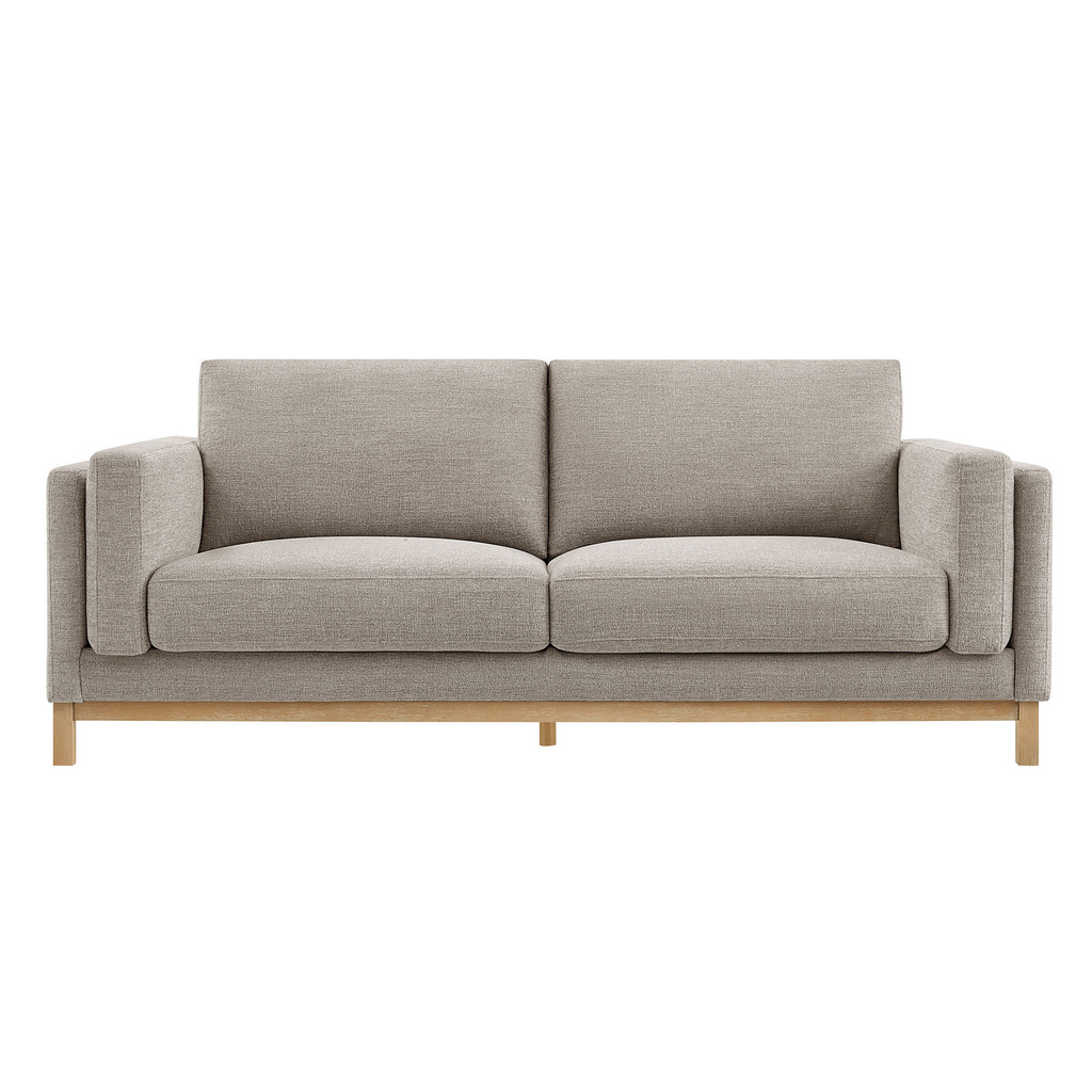 Roscoe 81 Inch Fabric Sofa In Pewter by Modway | 1StopBedrooms