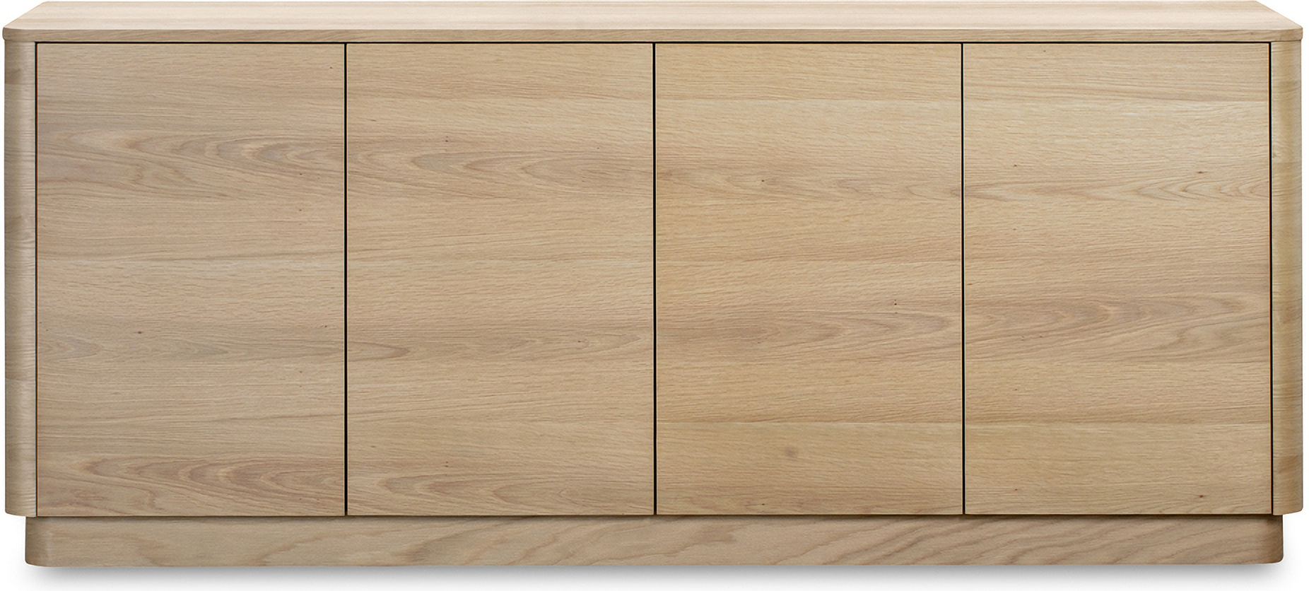 Round Off Sideboard In Natural Oak by Moes Home | 1StopBedrooms