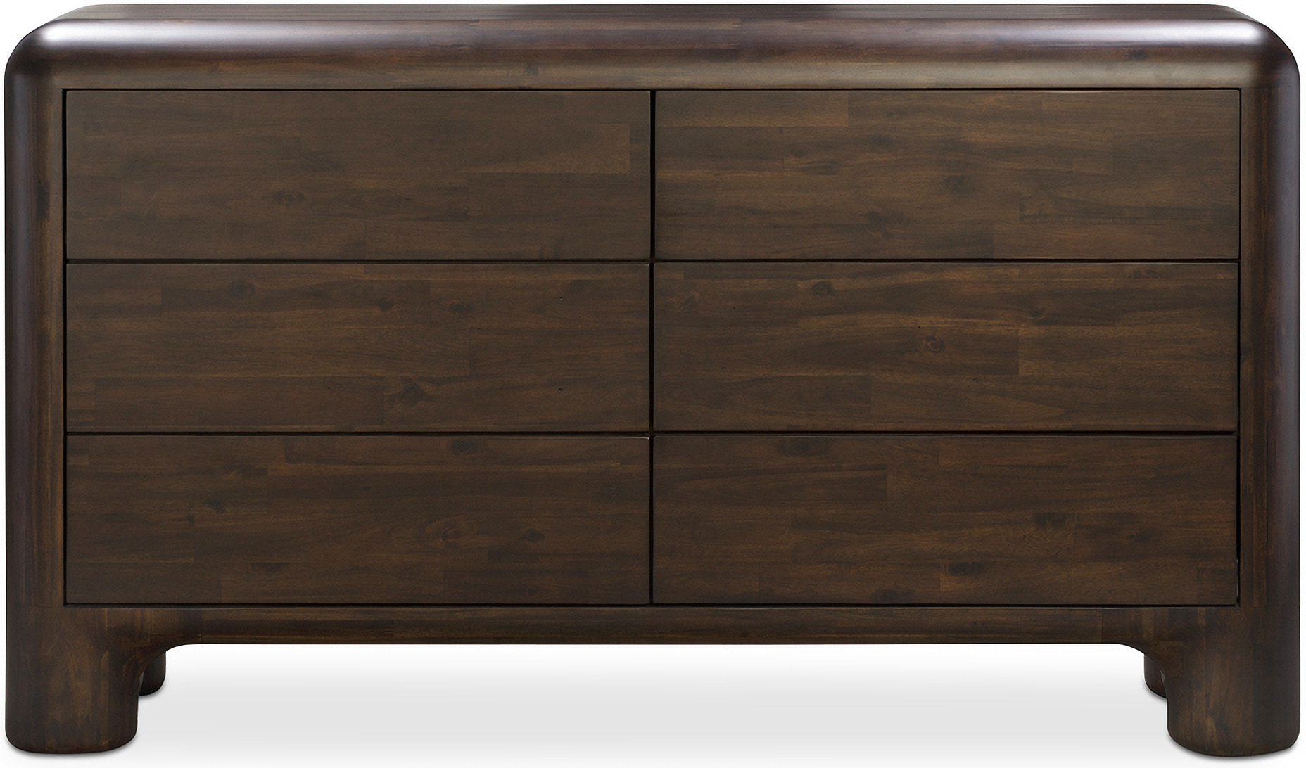 Rowan 6 Drawer Dresser In Dark Brown by Moes Home | 1StopBedrooms