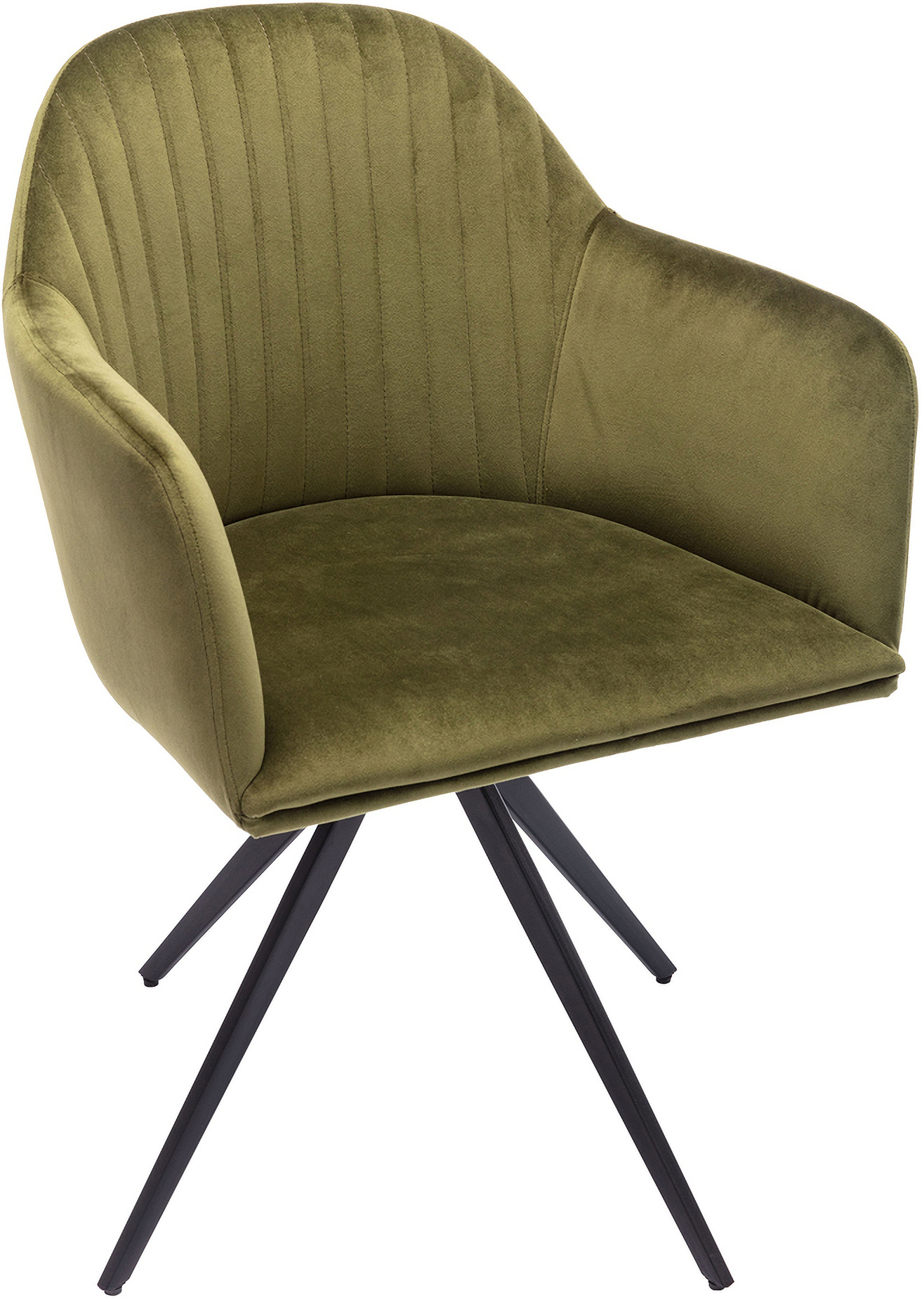 Rowe Swivel Arm Chair In Olive Green by Aeon | 1StopBedrooms
