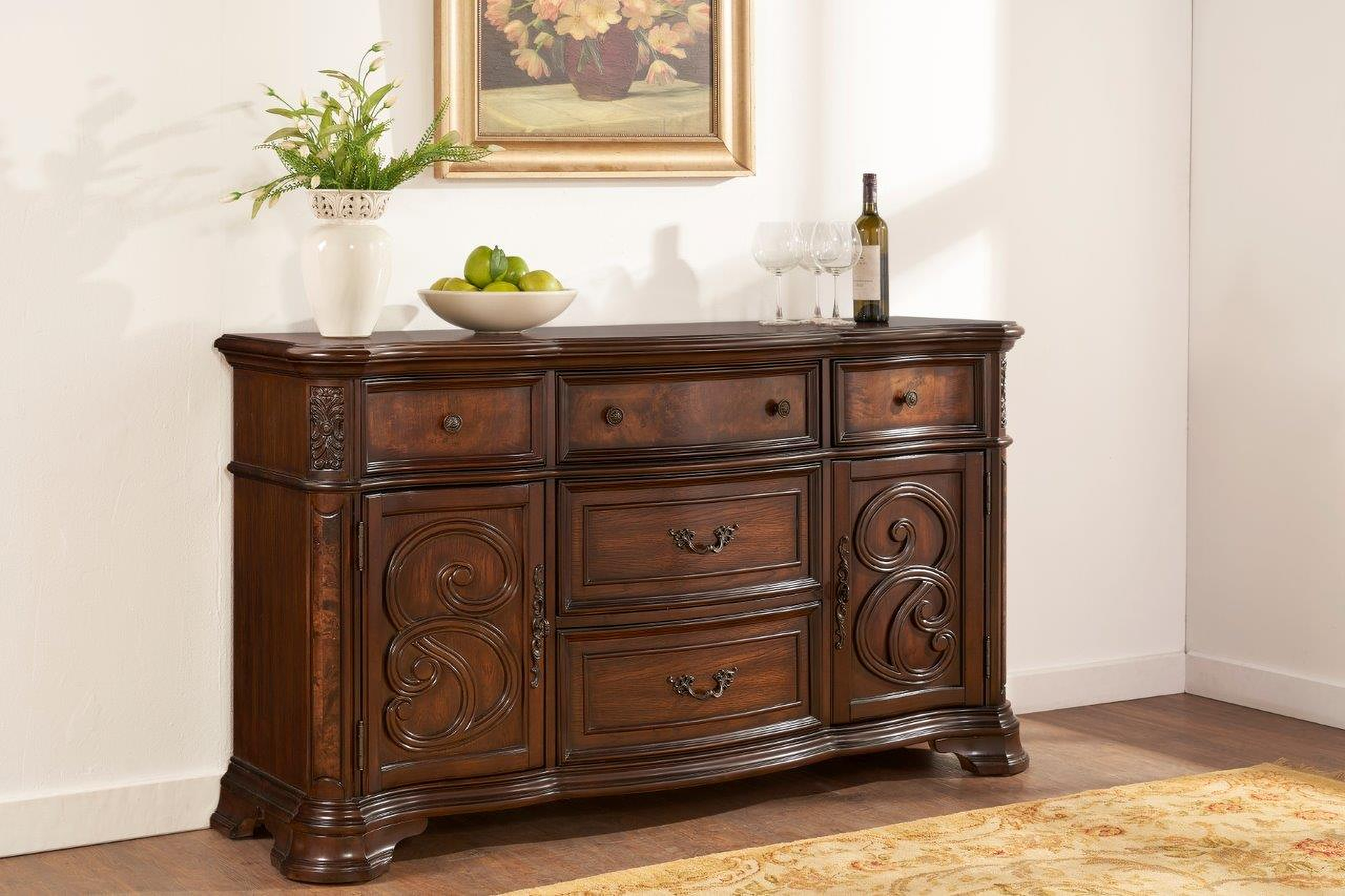 Royale Buffet In Brown by Steve Silver | 1StopBedrooms