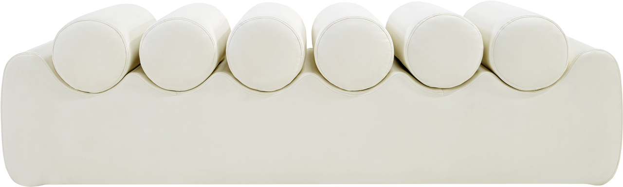 Rumble Vegan Leather Bench In Cream by Meridian | 1StopBedrooms