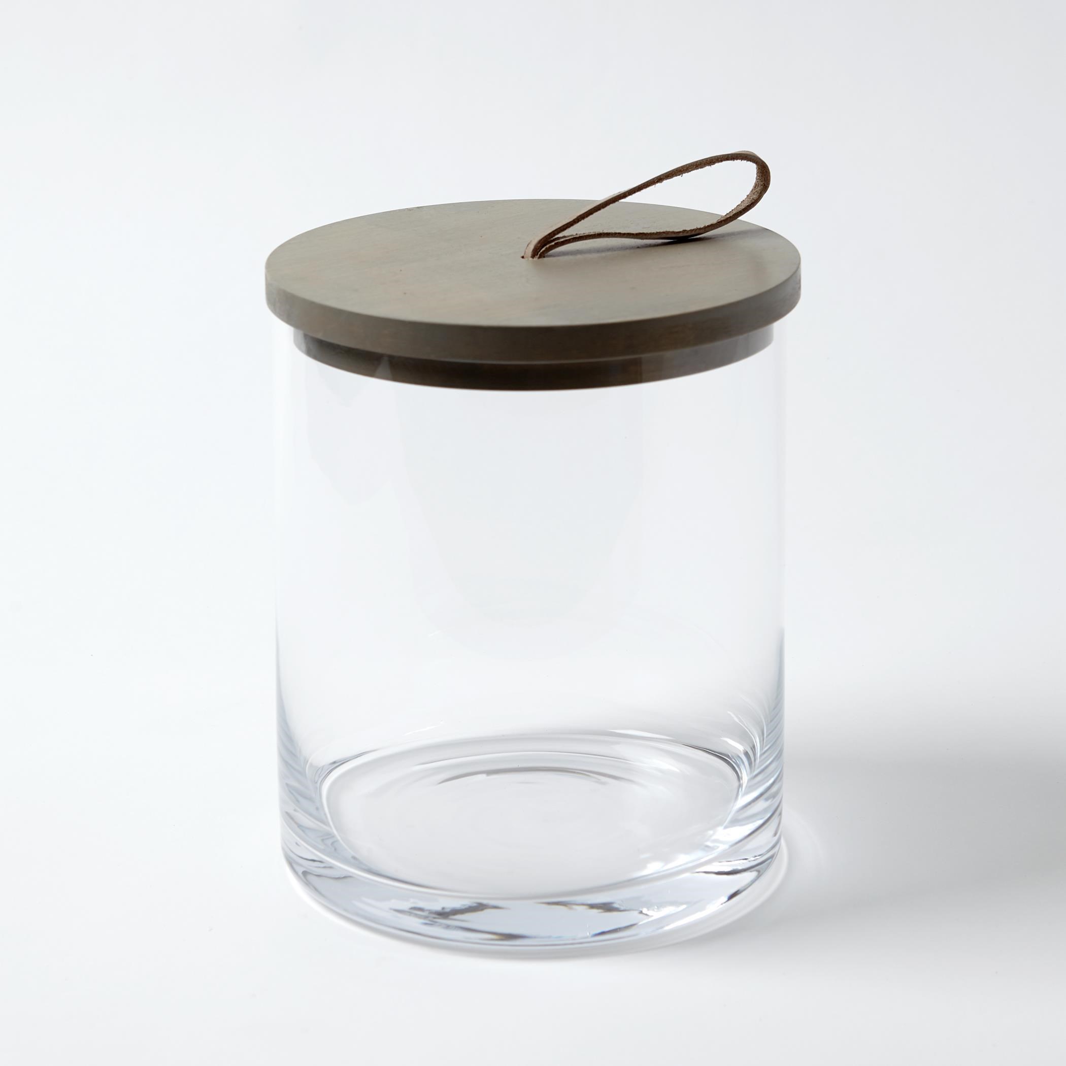 Rustic Medium Canister In Clear by Global Views | 1StopBedrooms