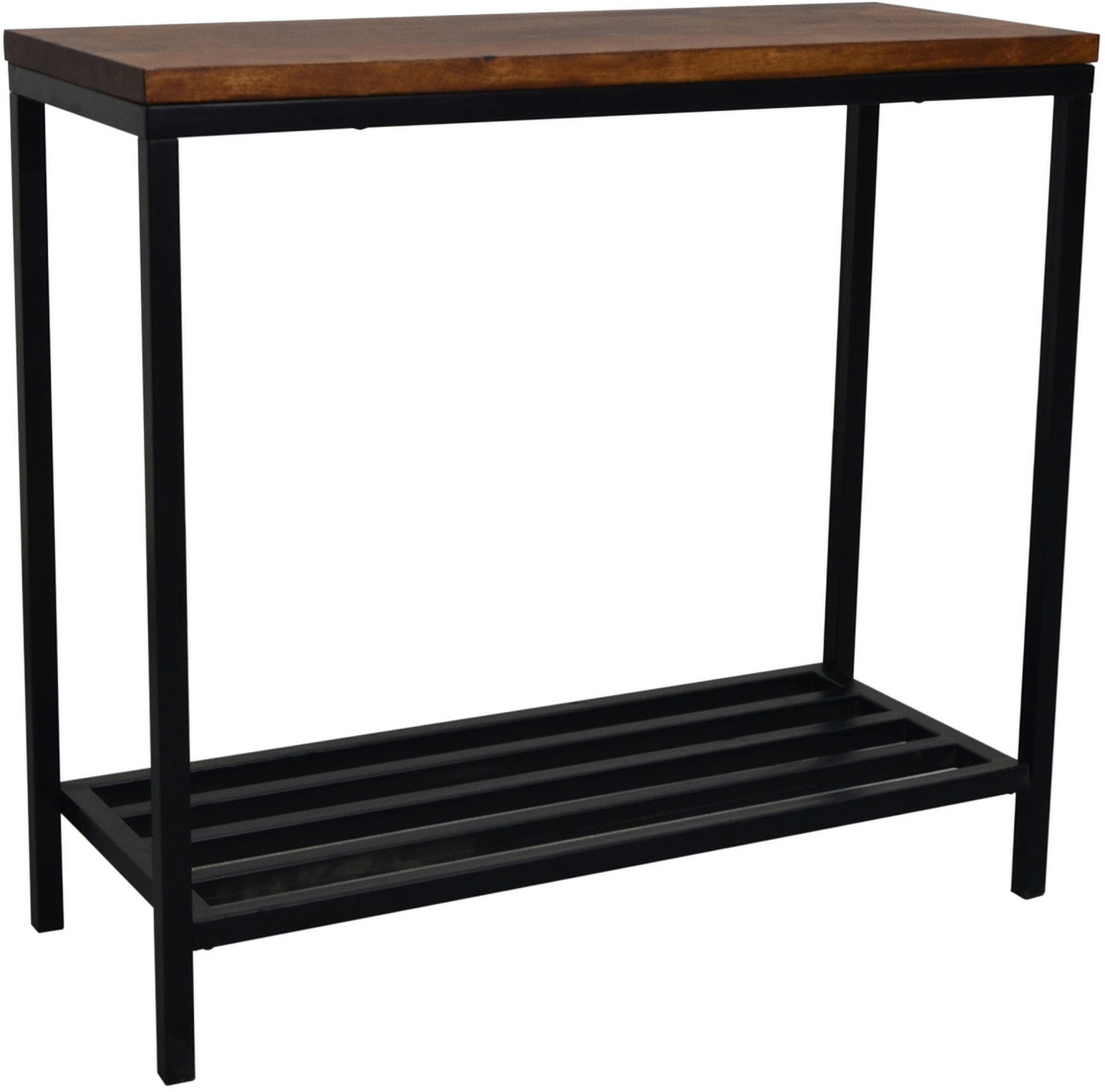 Ryan Console Table In Chestnut and Black by Carolina Living | 1StopBedrooms