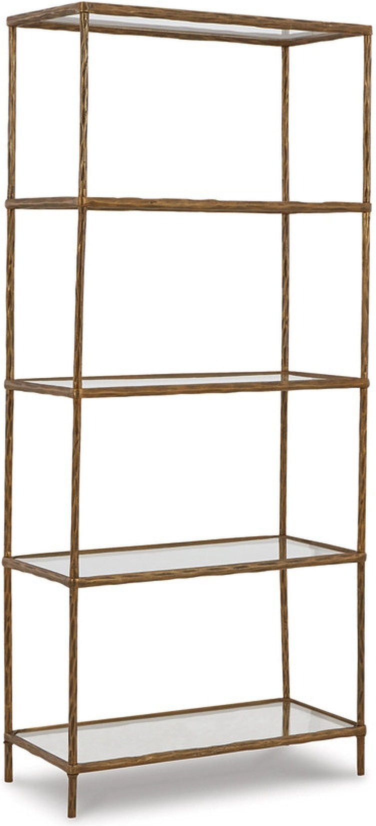 Ryandale Antique Brass Bookcase by Ashley Furniture | 1StopBedrooms