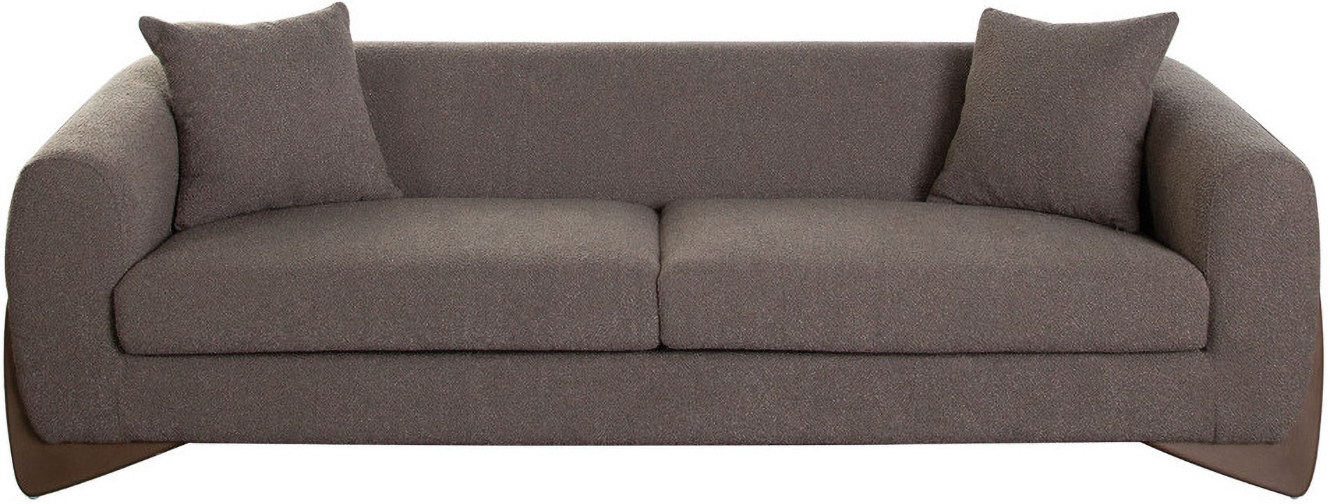Ryder 92 Inch Sofa In Toffee Polyester Fabric by Diamond Sofa ...