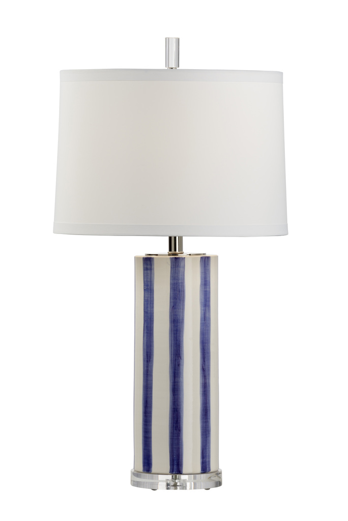 Sailor Stripe Lamp In Blue by Wildwood | 1StopBedrooms