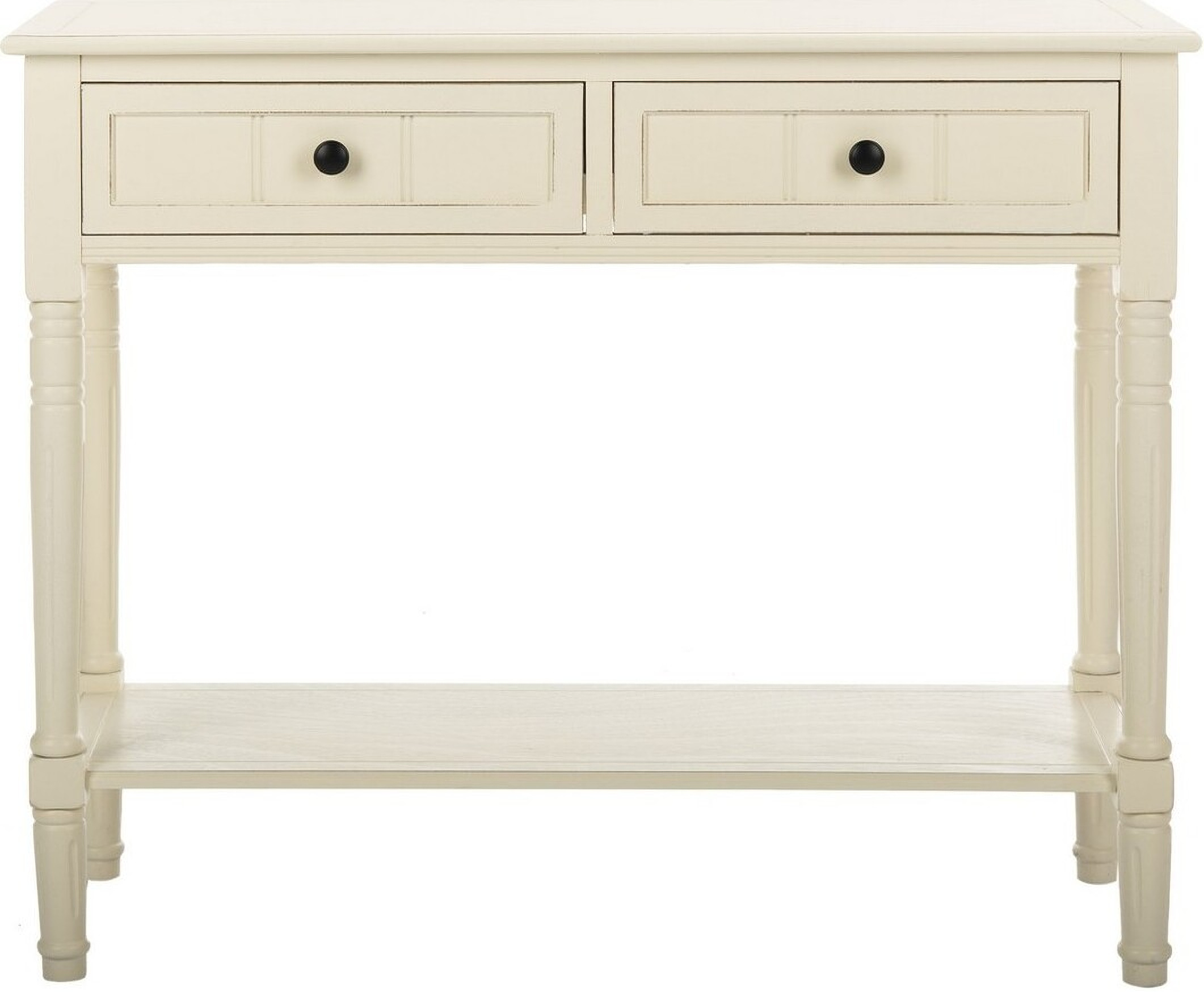 Samantha Distressed Cream 2-Drawer Console by Safavieh | 1StopBedrooms