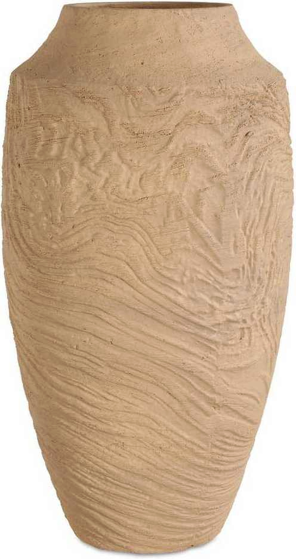 Sandstone Flow Large Terracotta Vase In Brown by Uttermost | 1StopBedrooms