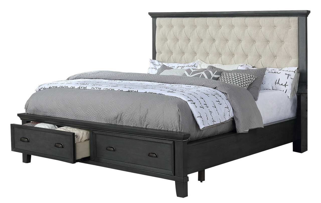 Sandy Queen Platform Bed In Cappuccino Wood by Best Quality Furniture ...