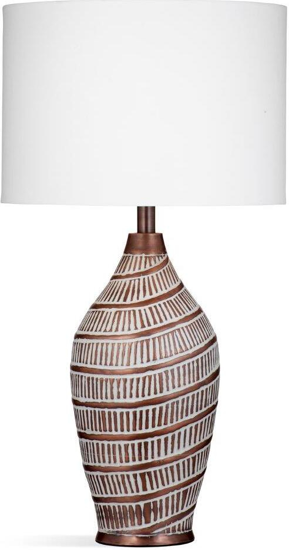 Santa Antique Copper Table Lamp by Bassett Mirror Company | 1StopBedrooms