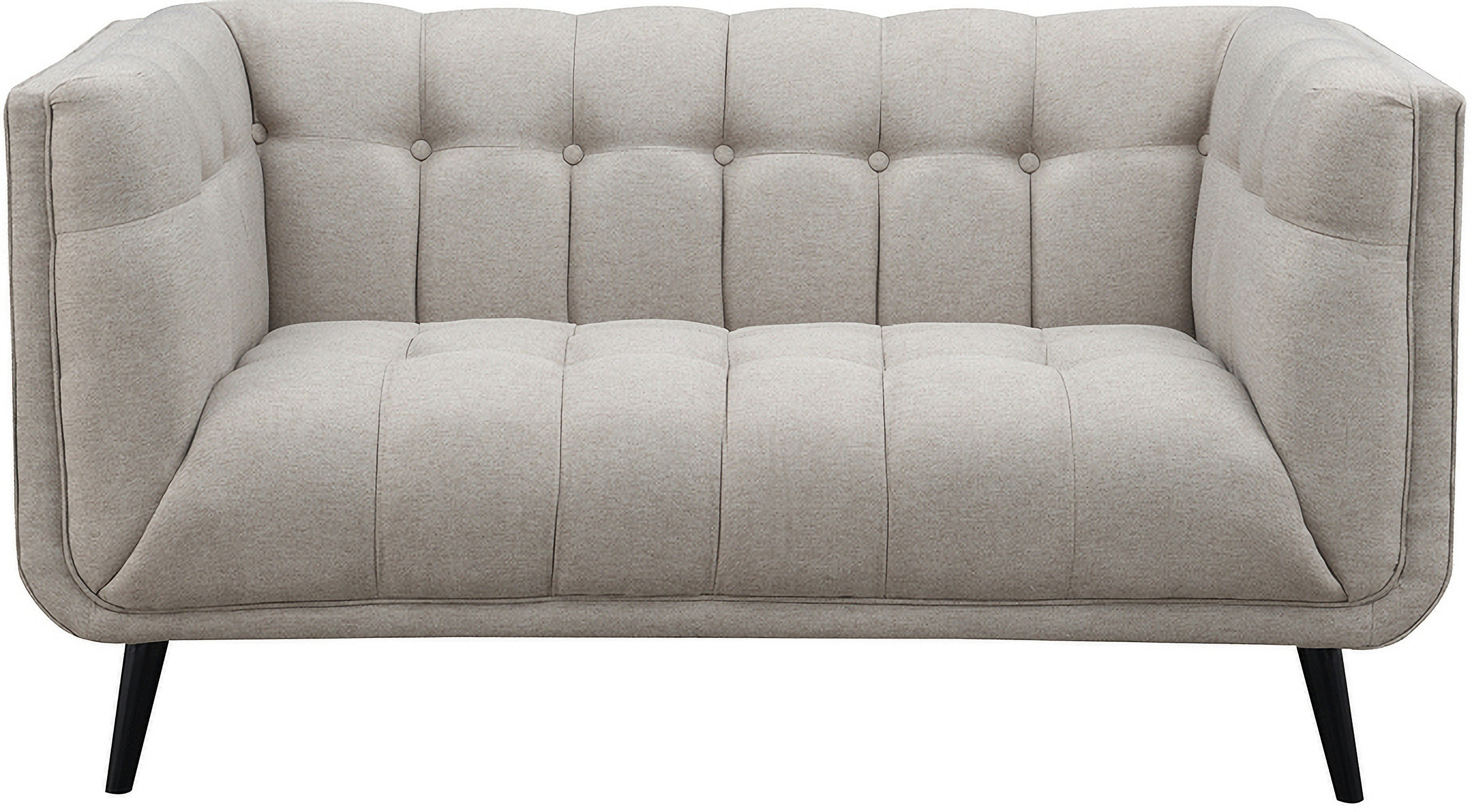 Sara Button Tufted Upholstered Loveseat In Beige by AC Pacific ...