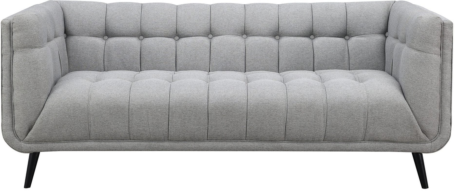 Sara Button Tufted Upholstered Sofa In Grey by AC Pacific | 1StopBedrooms