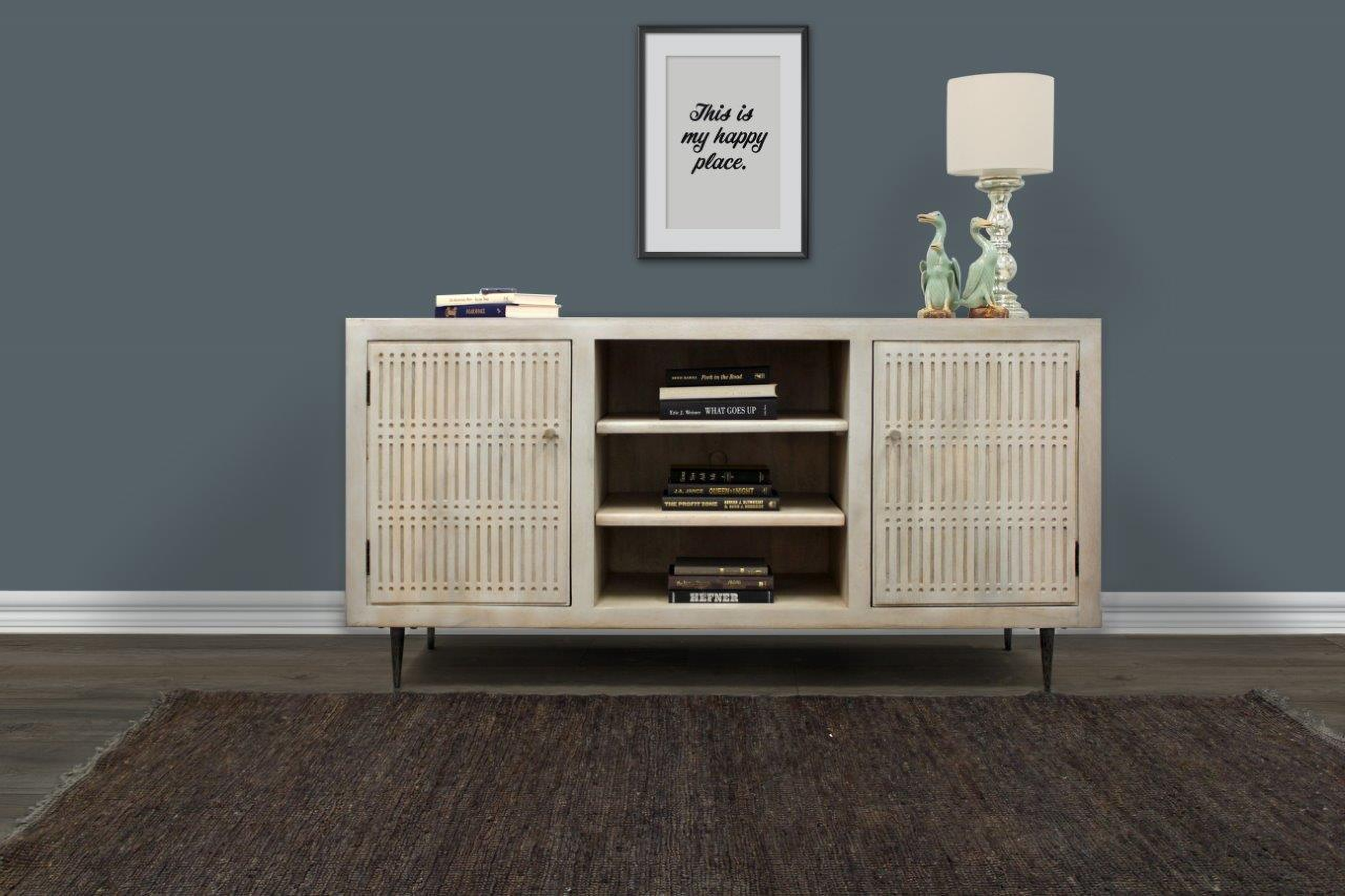 Sarah 2 Door Media Cabinet In Ivory 79118003 by Moti | 1StopBedrooms