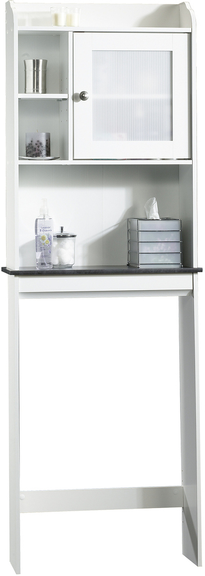 Sauder Bath Etagere In Soft White | 1StopBedrooms