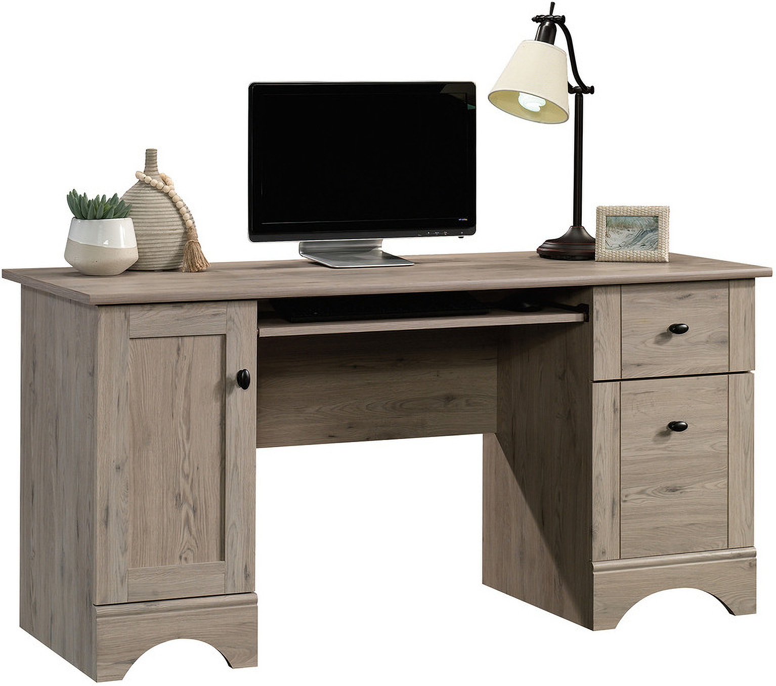 Sauder Select Computer Desk In Laurel Oak | 1StopBedrooms