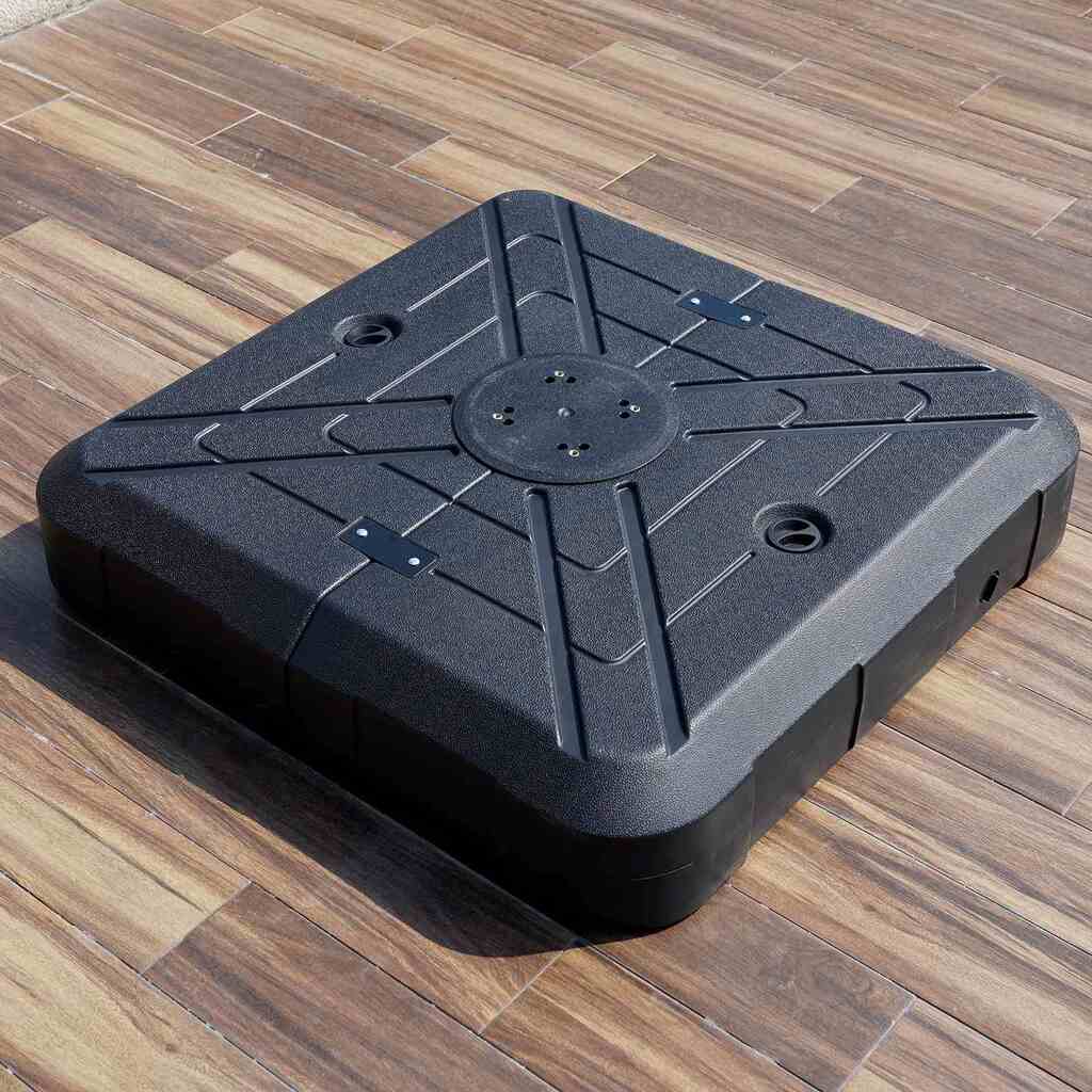 Saya Base For 360 Degree Rotating Umbrella In Black by Furniture of ...