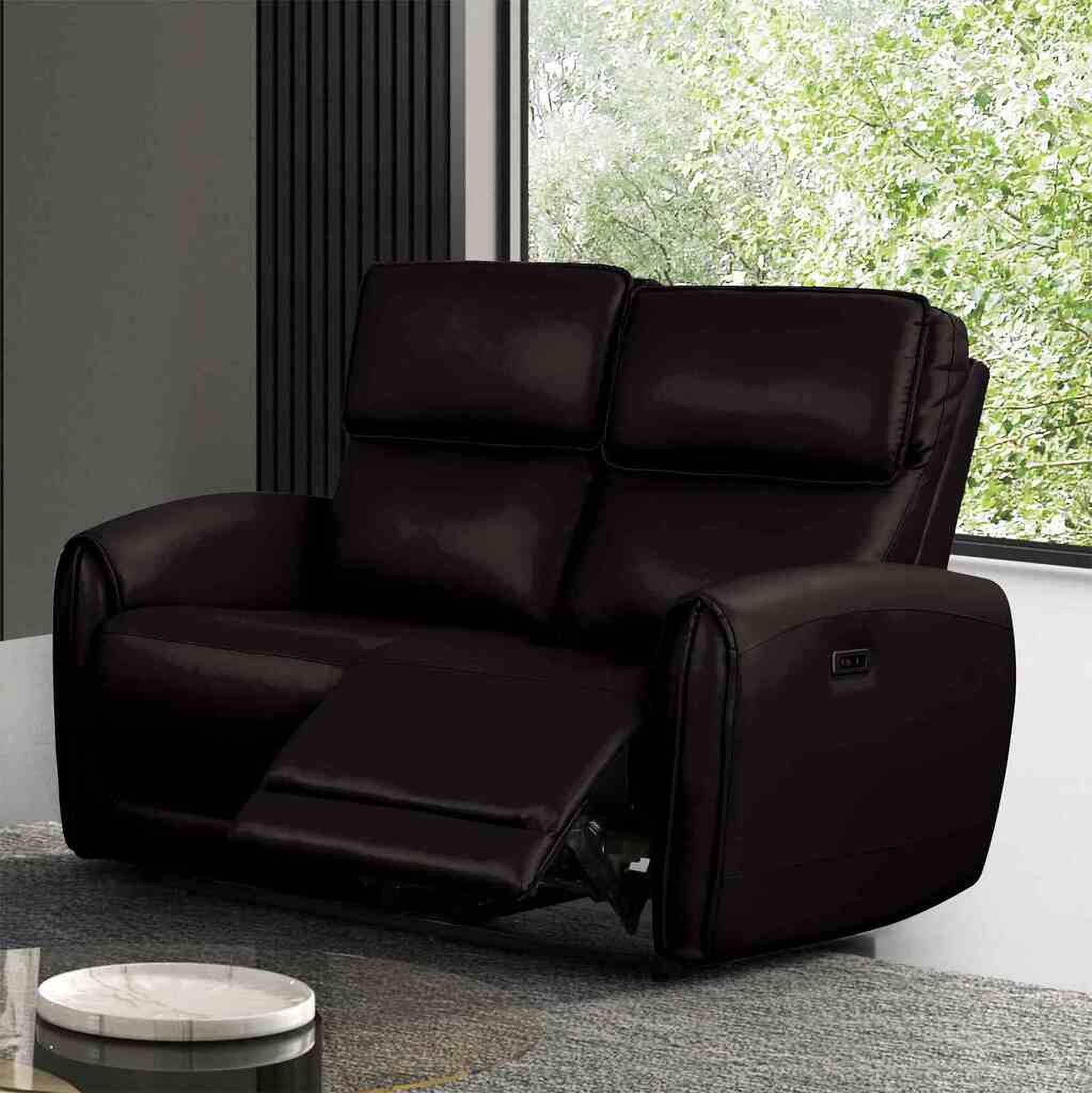 Schlieren Power Loveseat In Black by Furniture of America | 1StopBedrooms