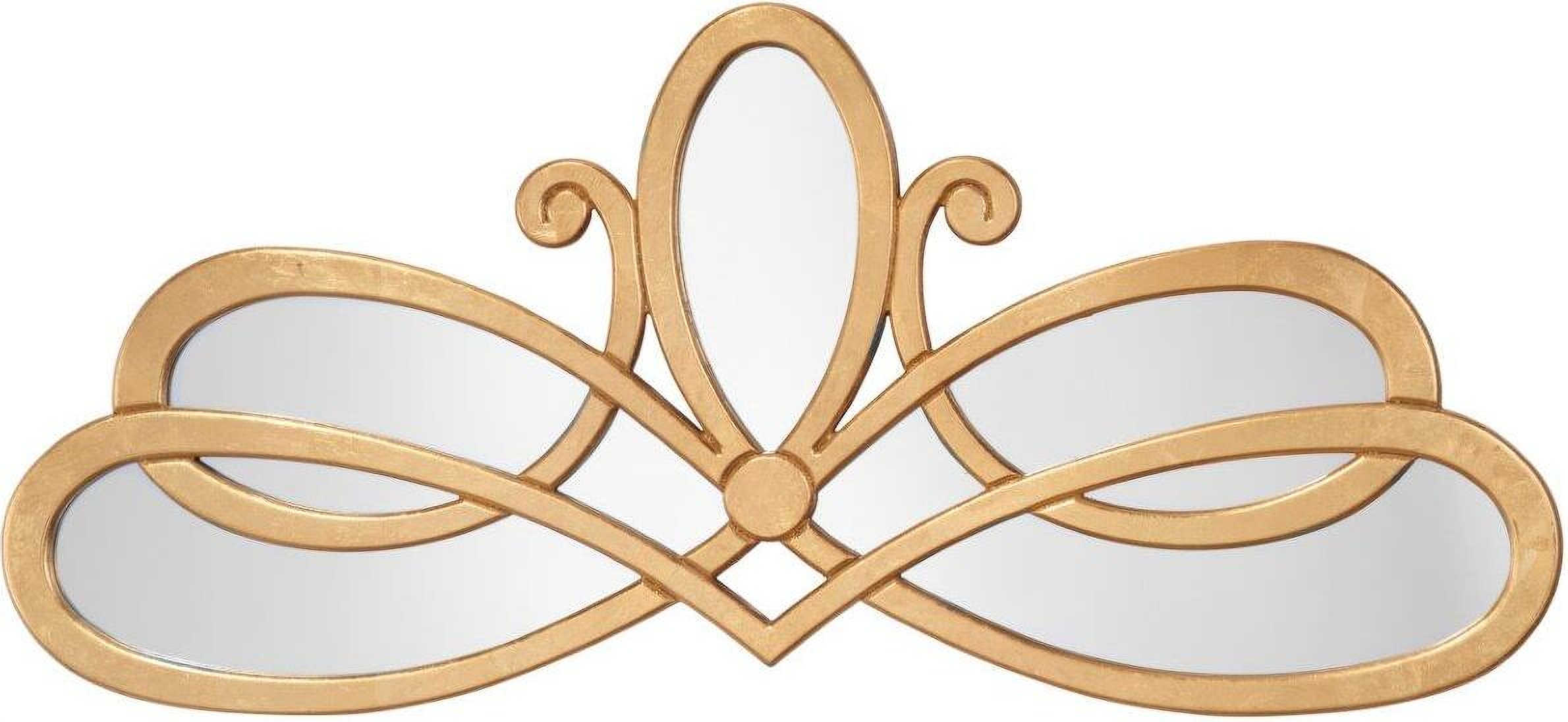 Scroll Gold Mirror by Jamie Young Company | 1StopBedrooms