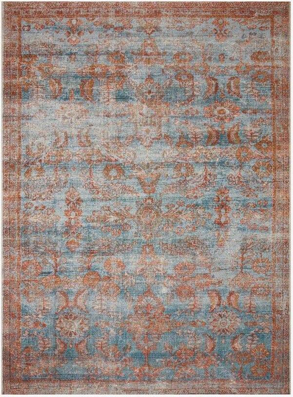 Sebastian Ocean/Spice 5'3" x 7'8" Rug by Loloi Rugs | 1StopBedrooms