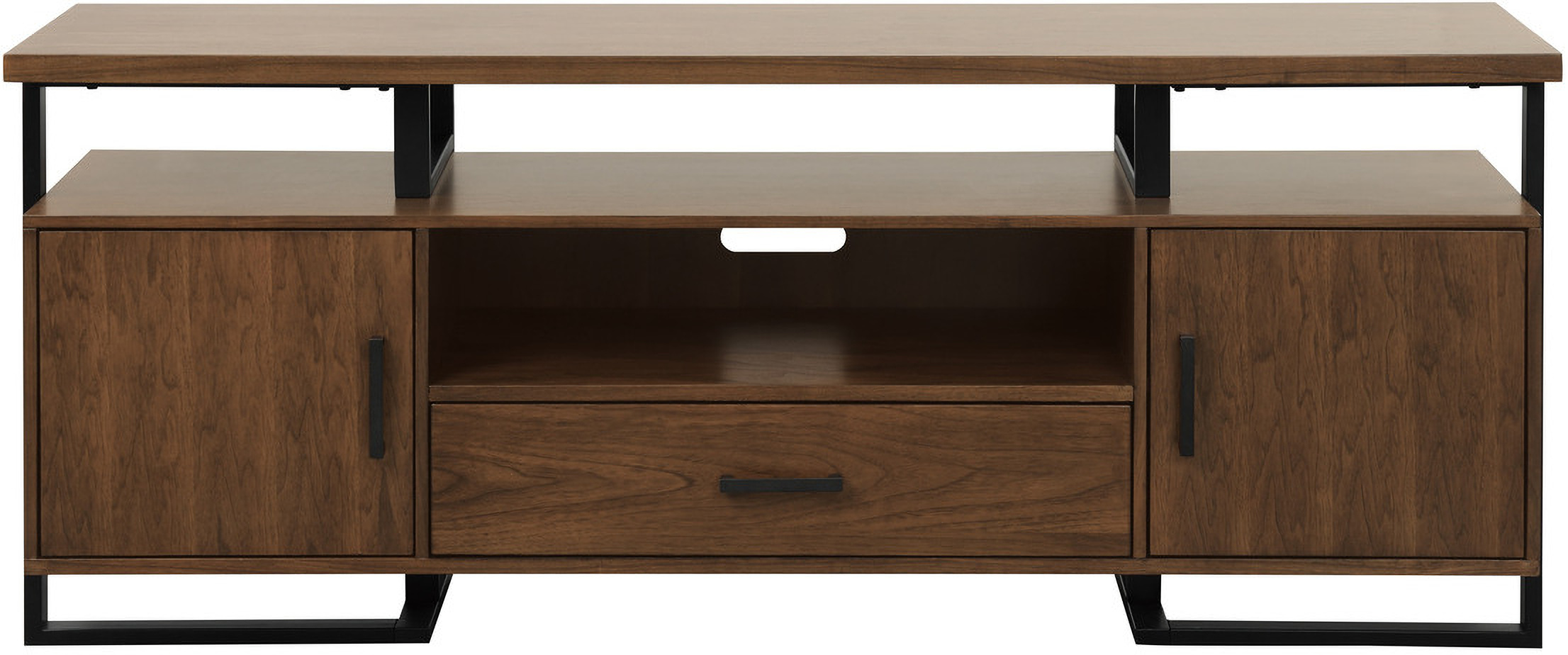 Sedley Walnut and Rustic Black 68 Inch TV Concole by Homelegance ...