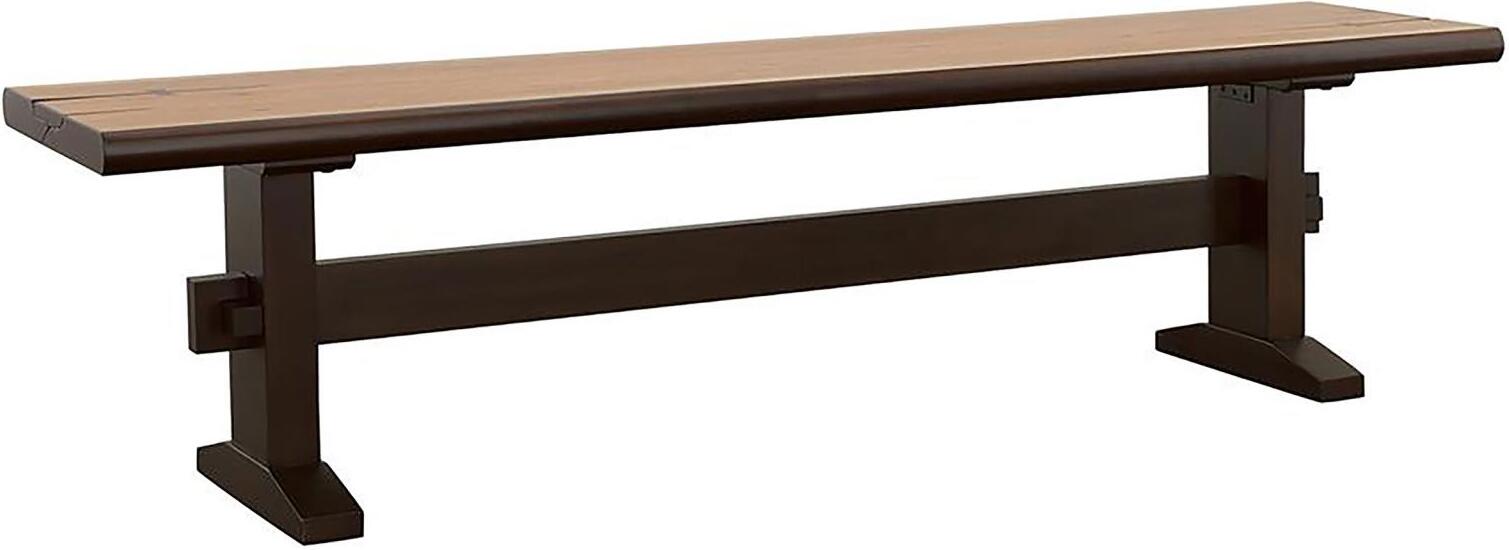 Sejal Brown Dining Bench by Isaac Tahari | 1StopBedrooms