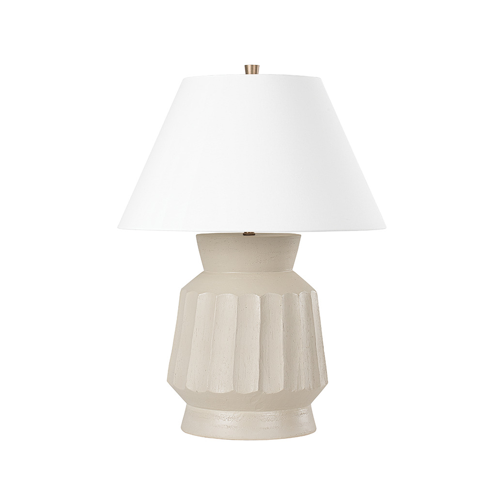 Selma Table Lamp In Ceramic Unglazed Gray by Hudson Valley Lighting ...