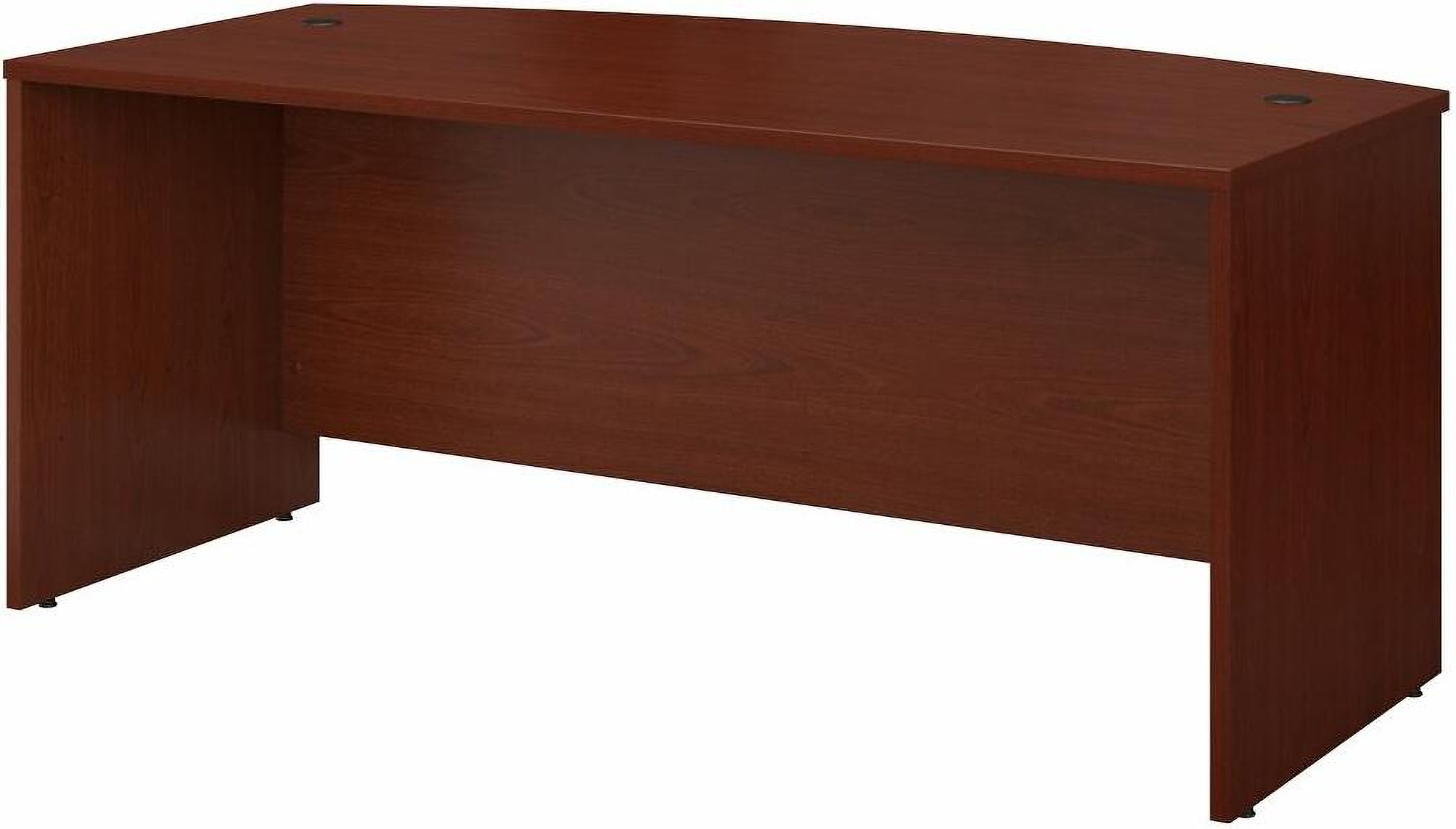 Series C Mahogany 72 Inch Bow Front Desk Shell by Bush Furniture ...