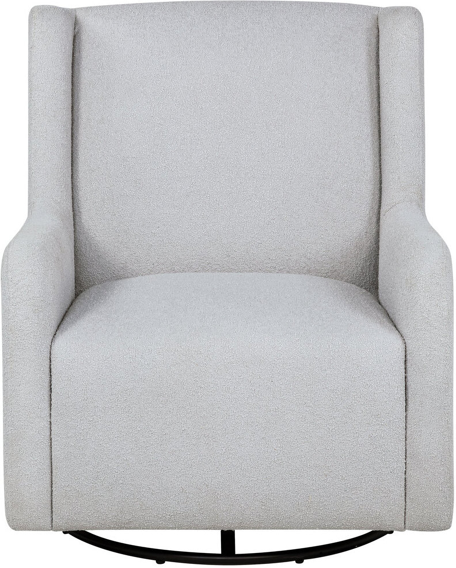 Serra Boucle Upholstered Swivel Glider Recliner In Dove Grey by Coaster ...