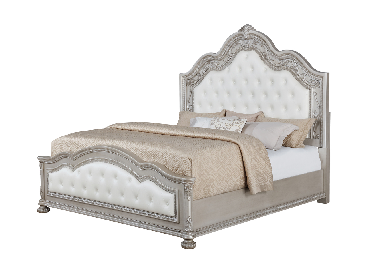 Seville Queen Bed In Translucent Pearl by Avalon Furniture | 1StopBedrooms